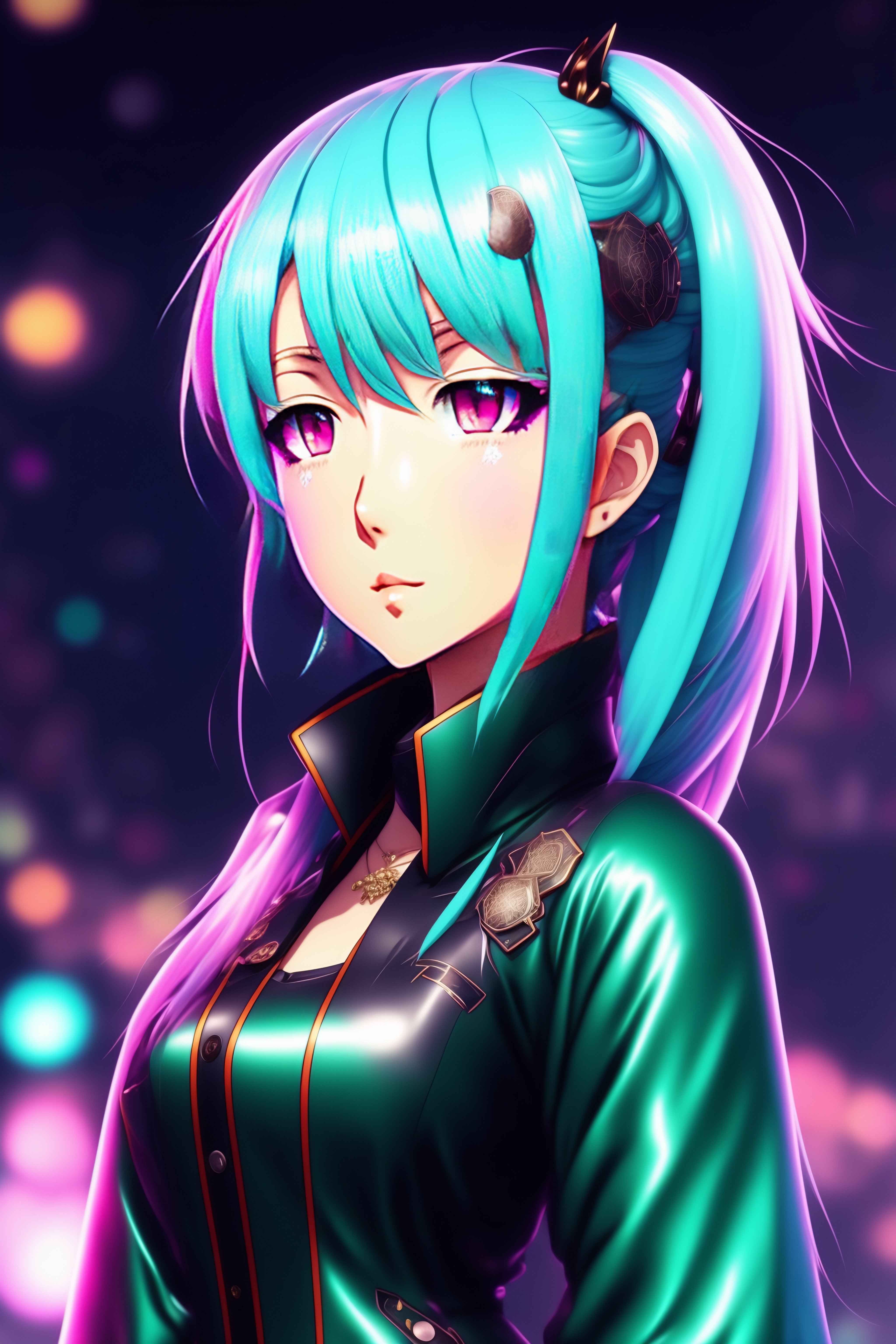 Lexica - Hatsune Miku, anime 90s style