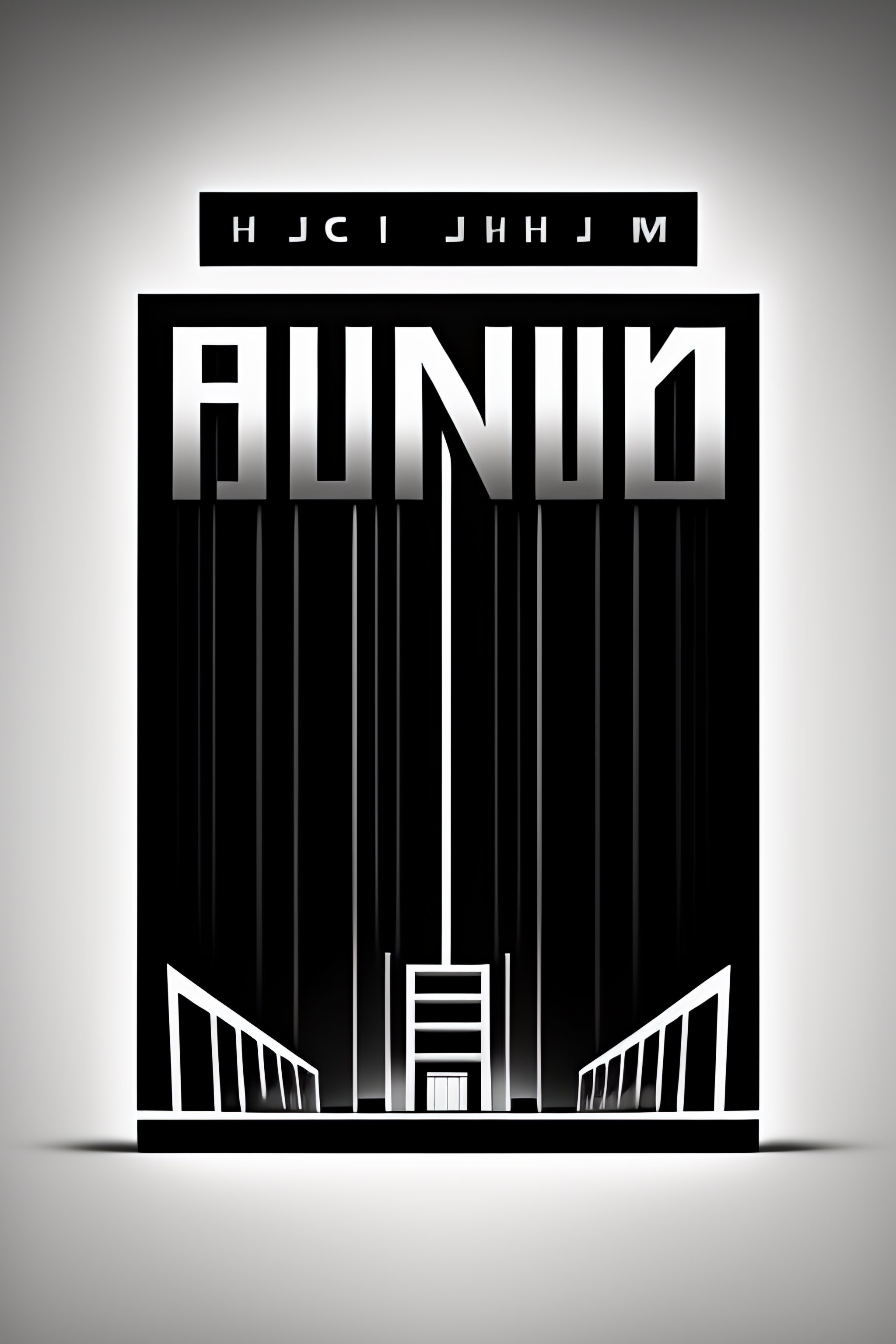 Lexica - Black on white logo design in style of eric hu, bgm, brutalism ...