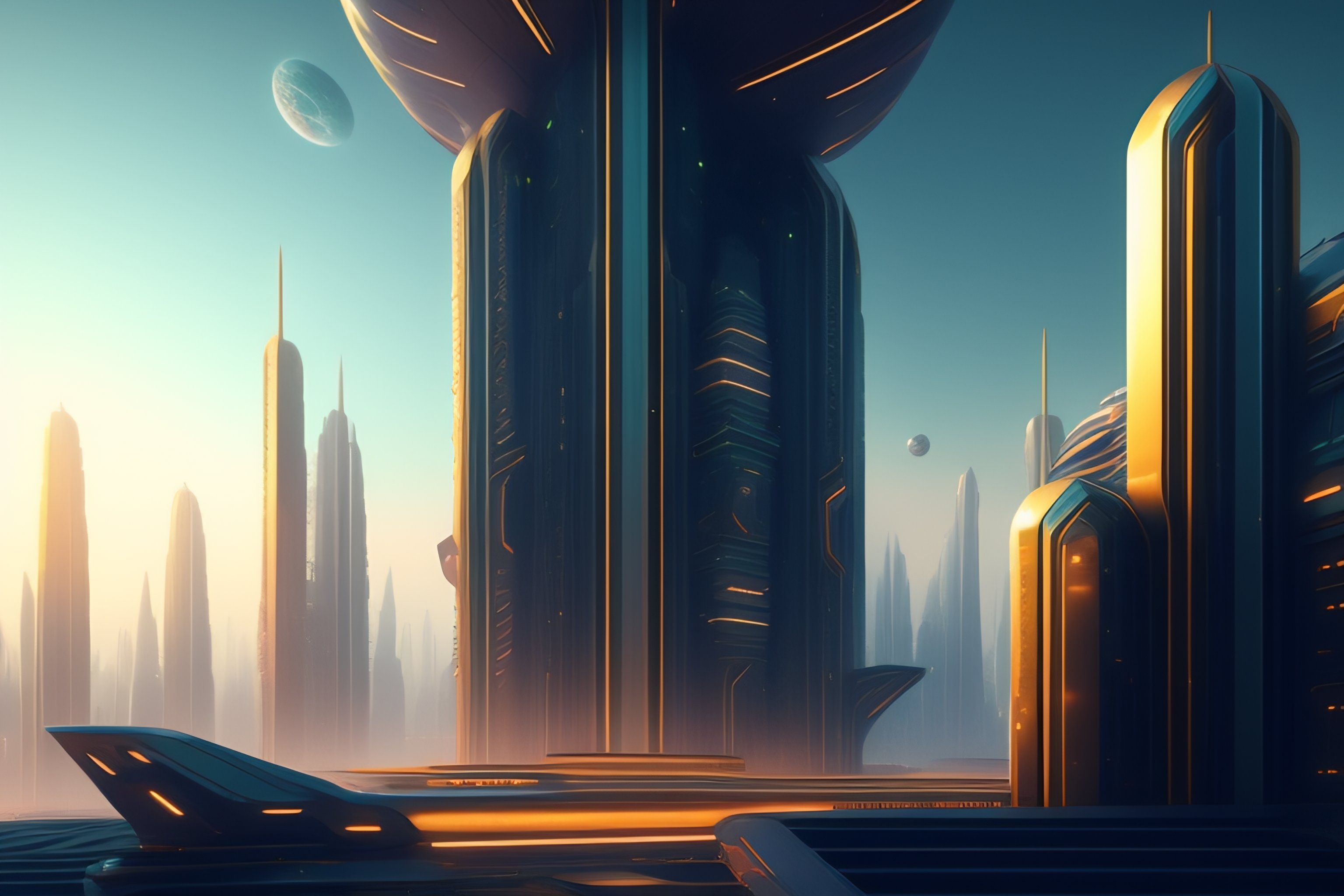 Lexica - Futuristic suburb, highly detailed, intricate environment,