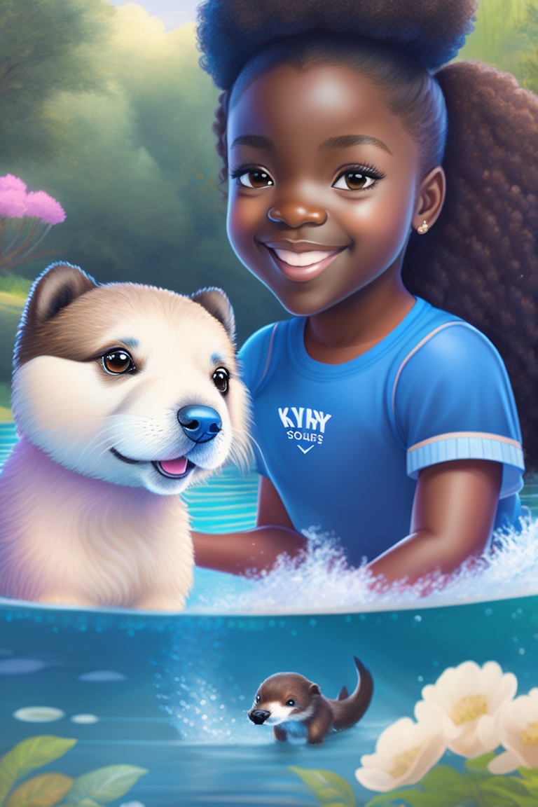 Lexica - Create an image that depicts Karyn and Kole playing water ...
