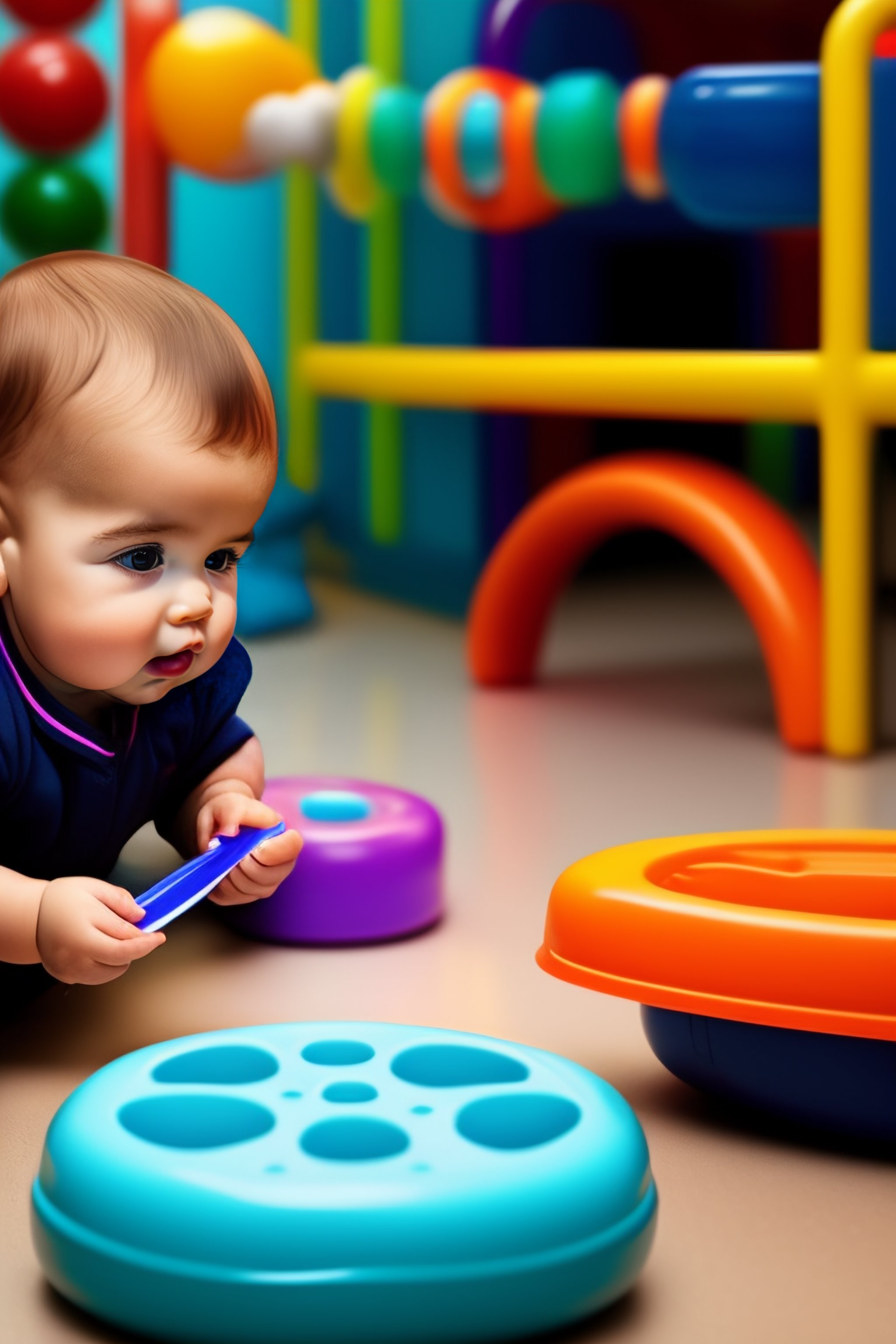 Lexica - Generate acute baby at daycare