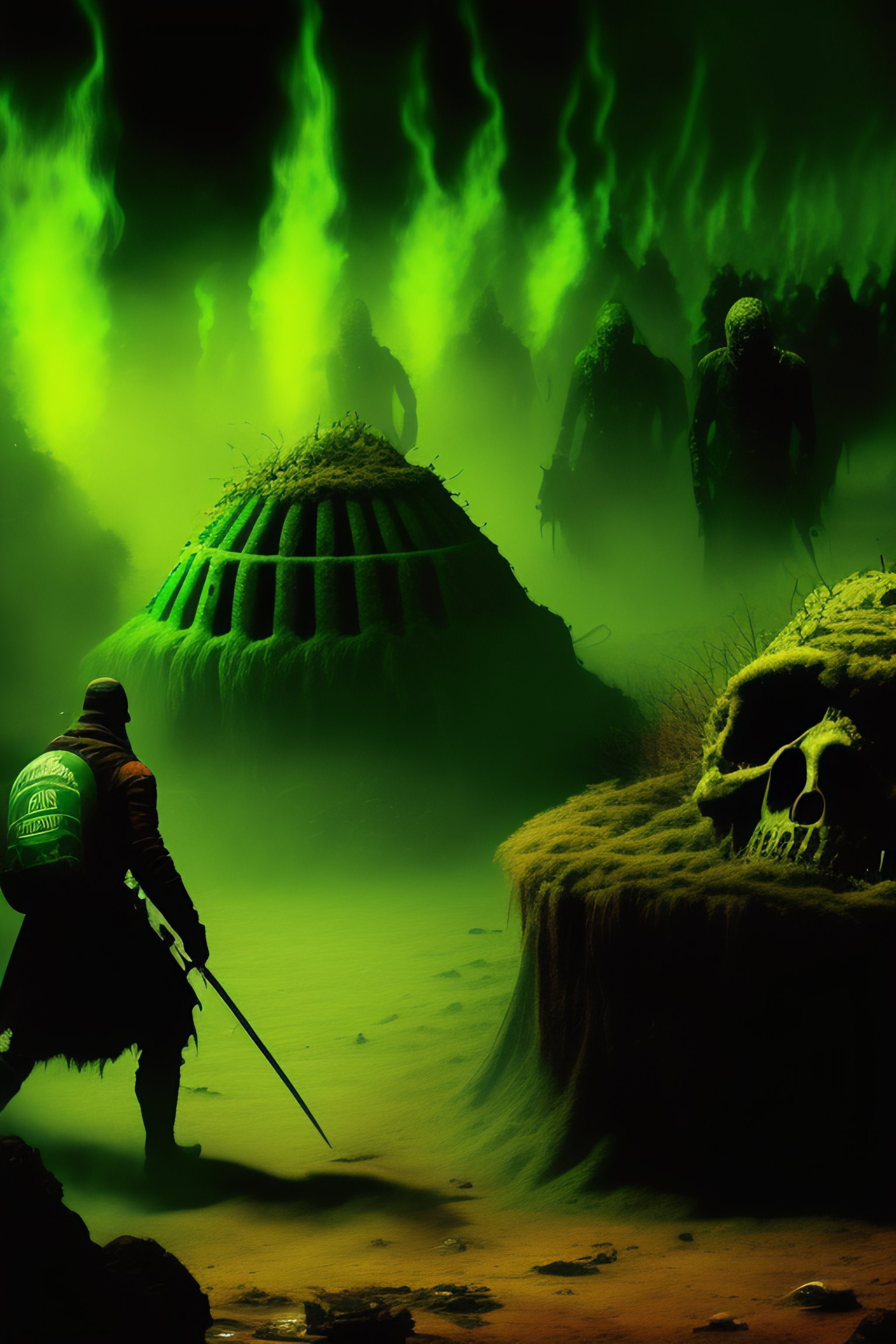 Lexica - Zombies decay in bile green hell