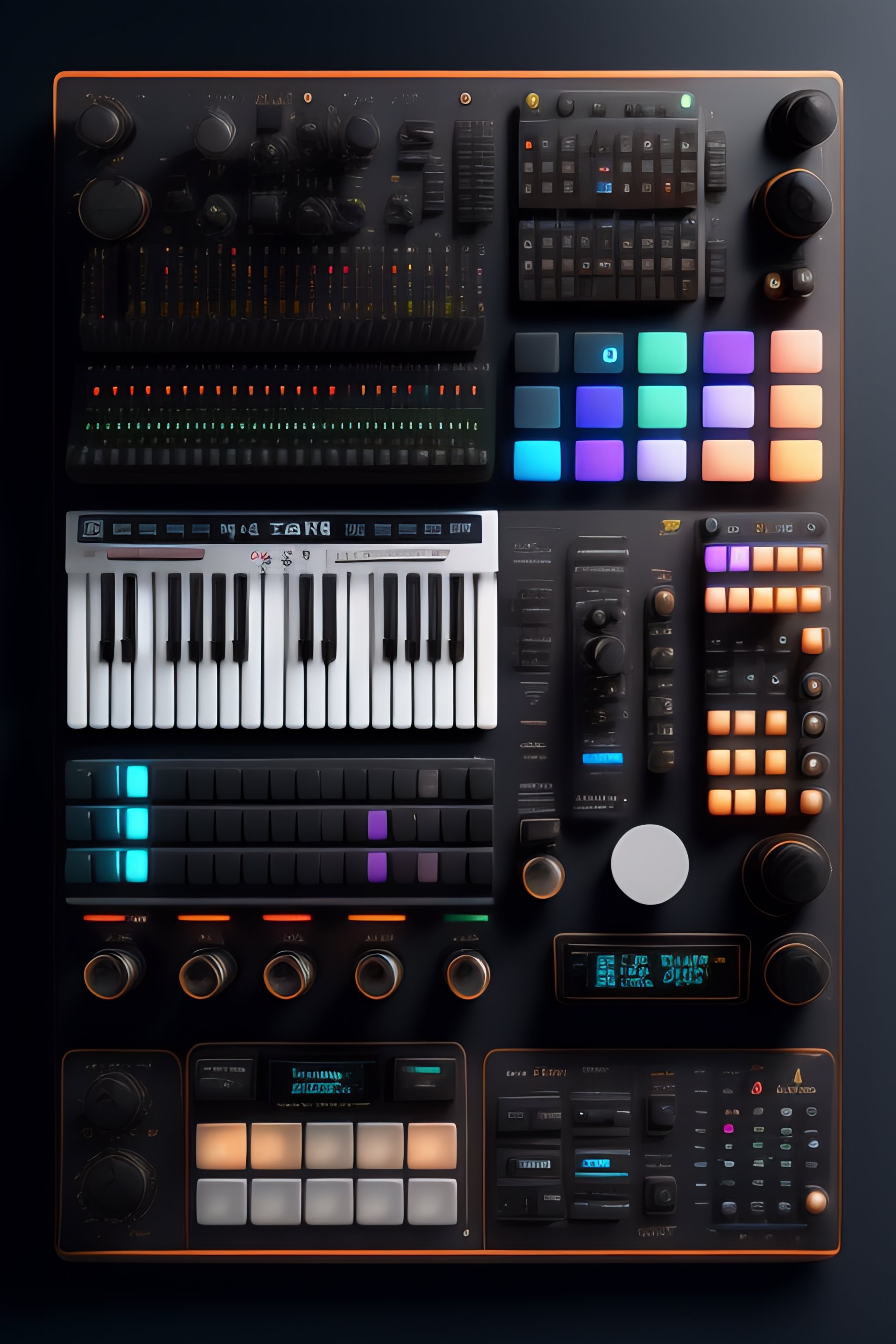 Lexica - Roland rhythm machine beat pad, Costumes and props, Knolling ...