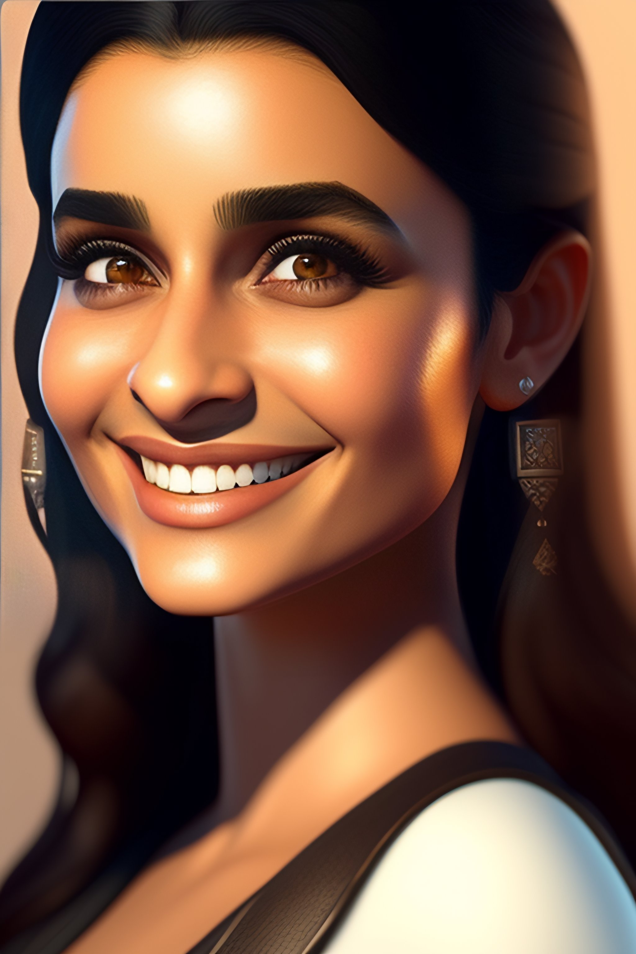Lexica - Caricature 3D render of Alia bhatt smiling, extremely ...