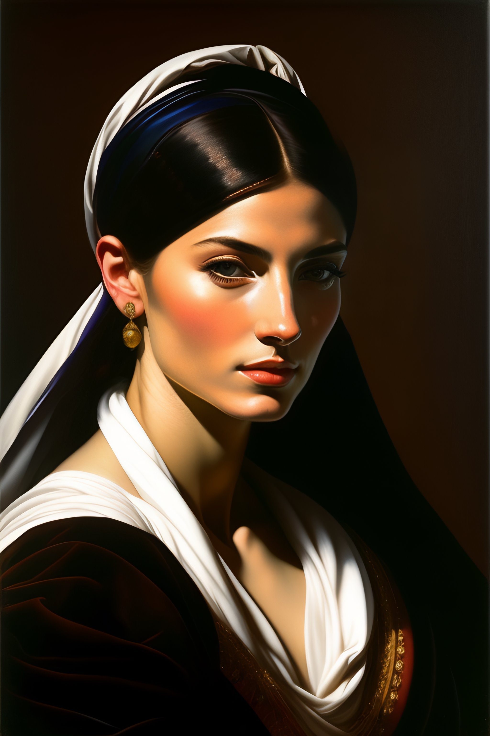 Lexica - Painting by caravaggio, modern day eastern european city