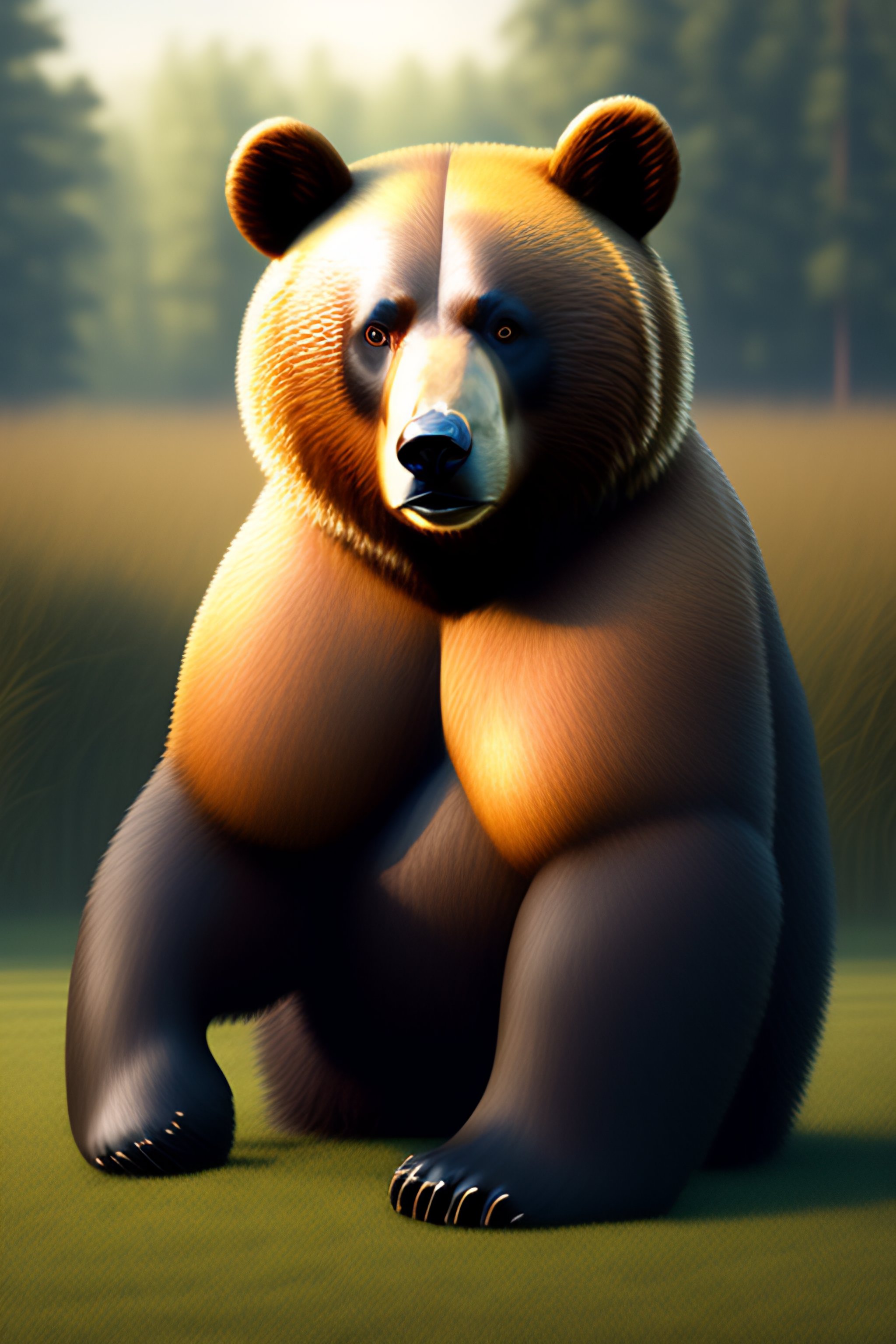 Lexica - Beautiful bear hyper realistic