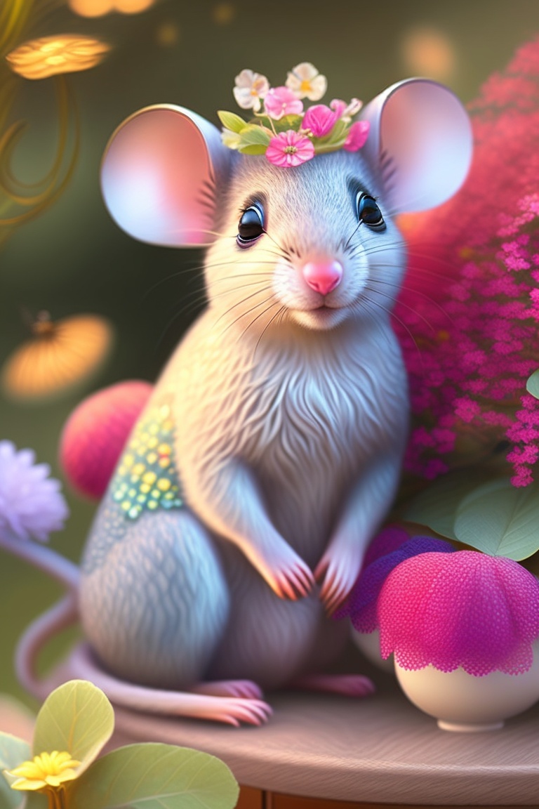 Lexica - Draw a captivating, enchanting little mouse from a fairy tale ...