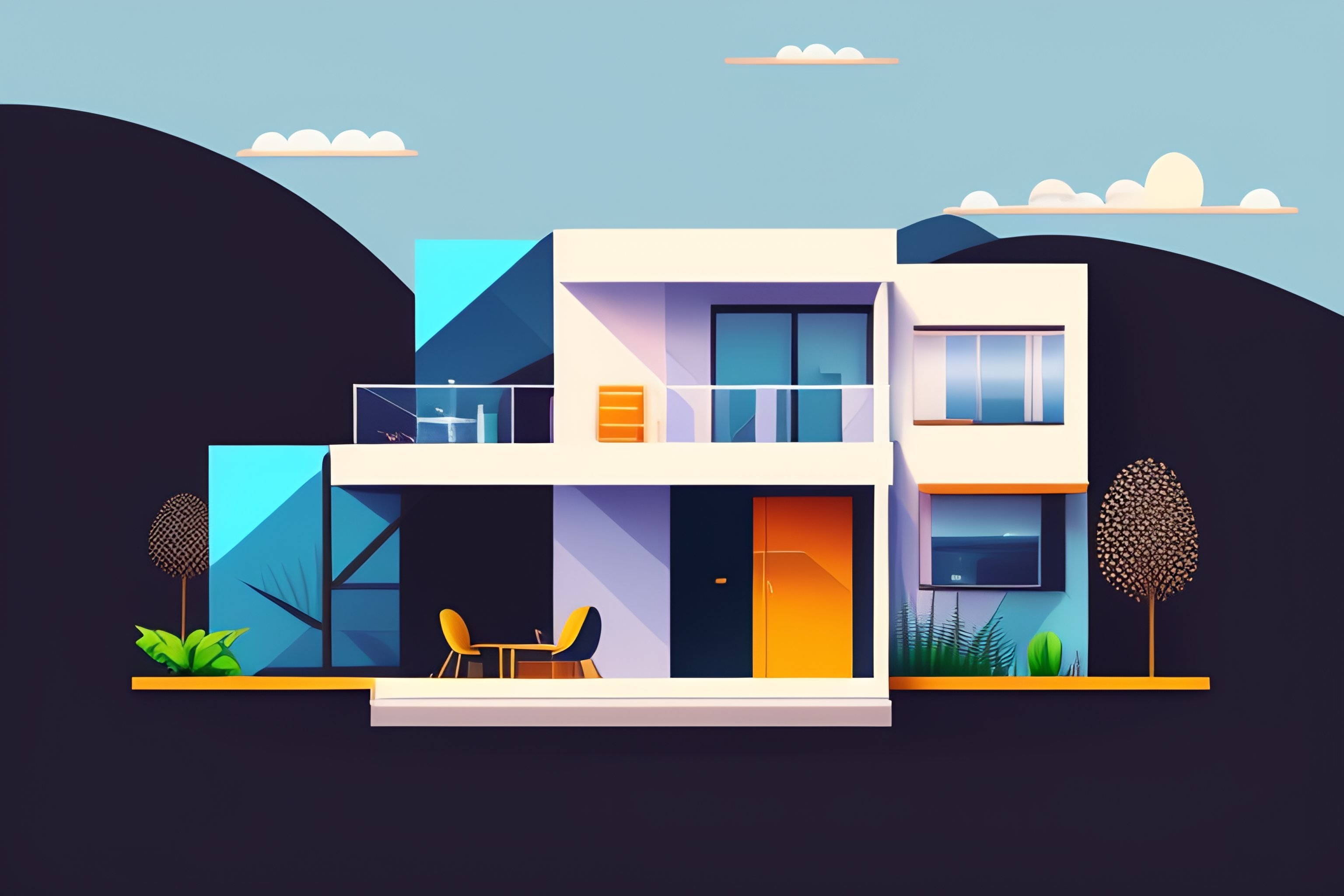 Lexica - Webpage background hero image for real estate company modern ...