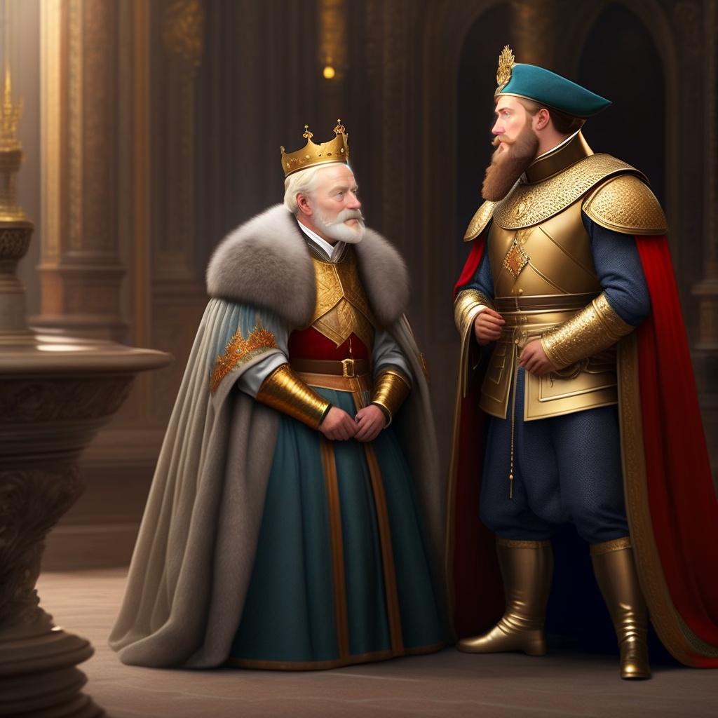 Lexica - The king, surprised yet impressed by Arthur's confidence ...