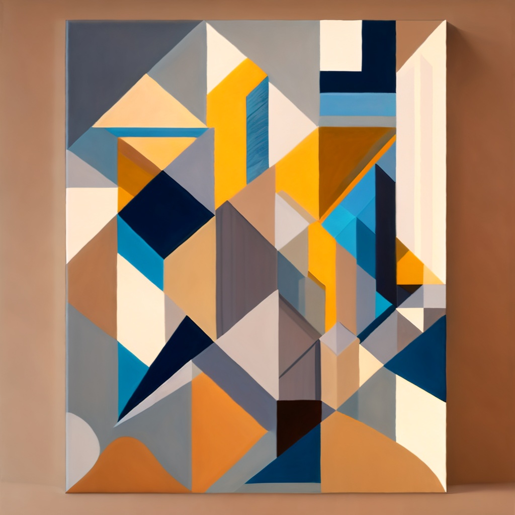 Lexica - Cubist abstract graphic with a palette inspired by Pablo ...