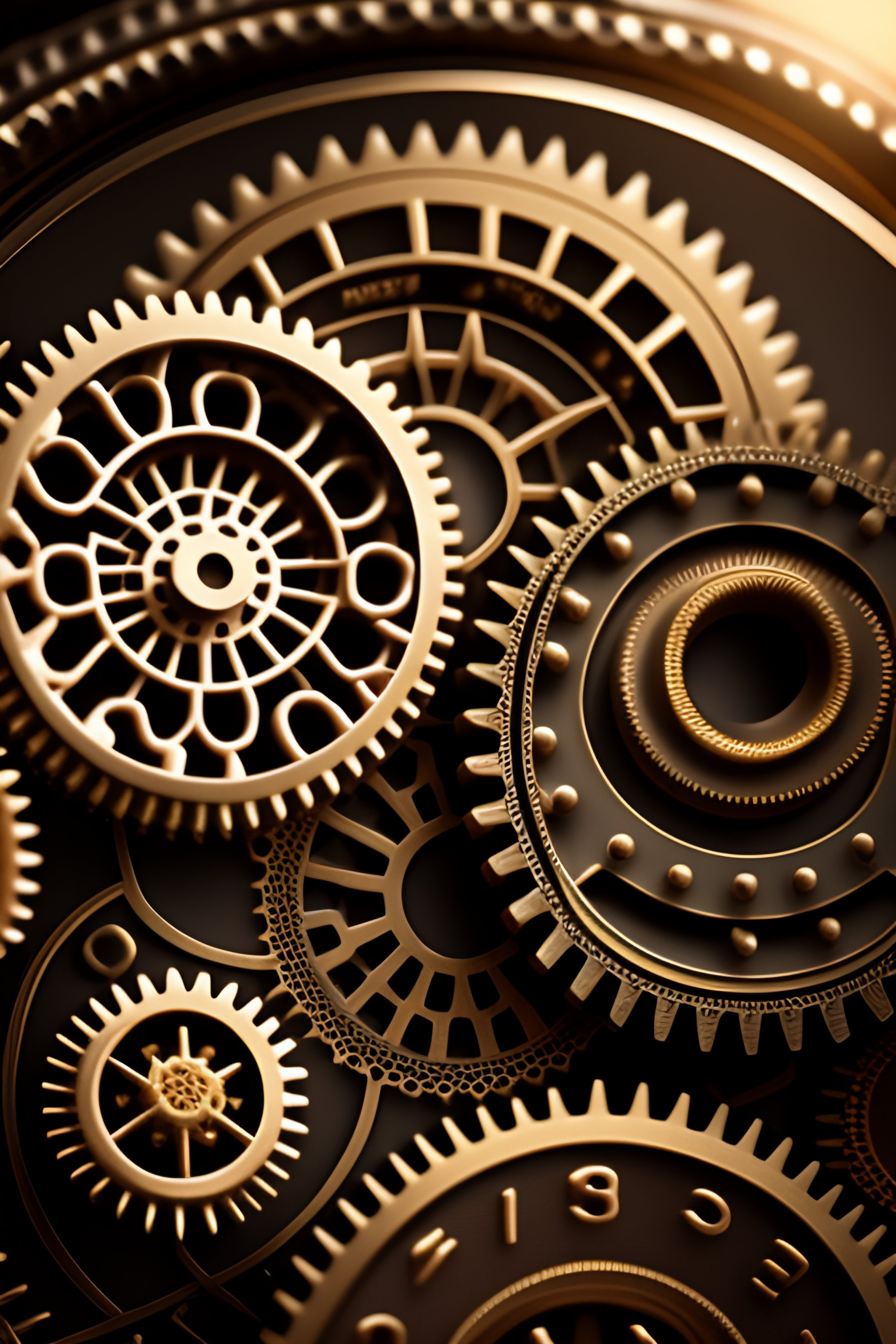 Lexica - Complex gears in a repeating pattern