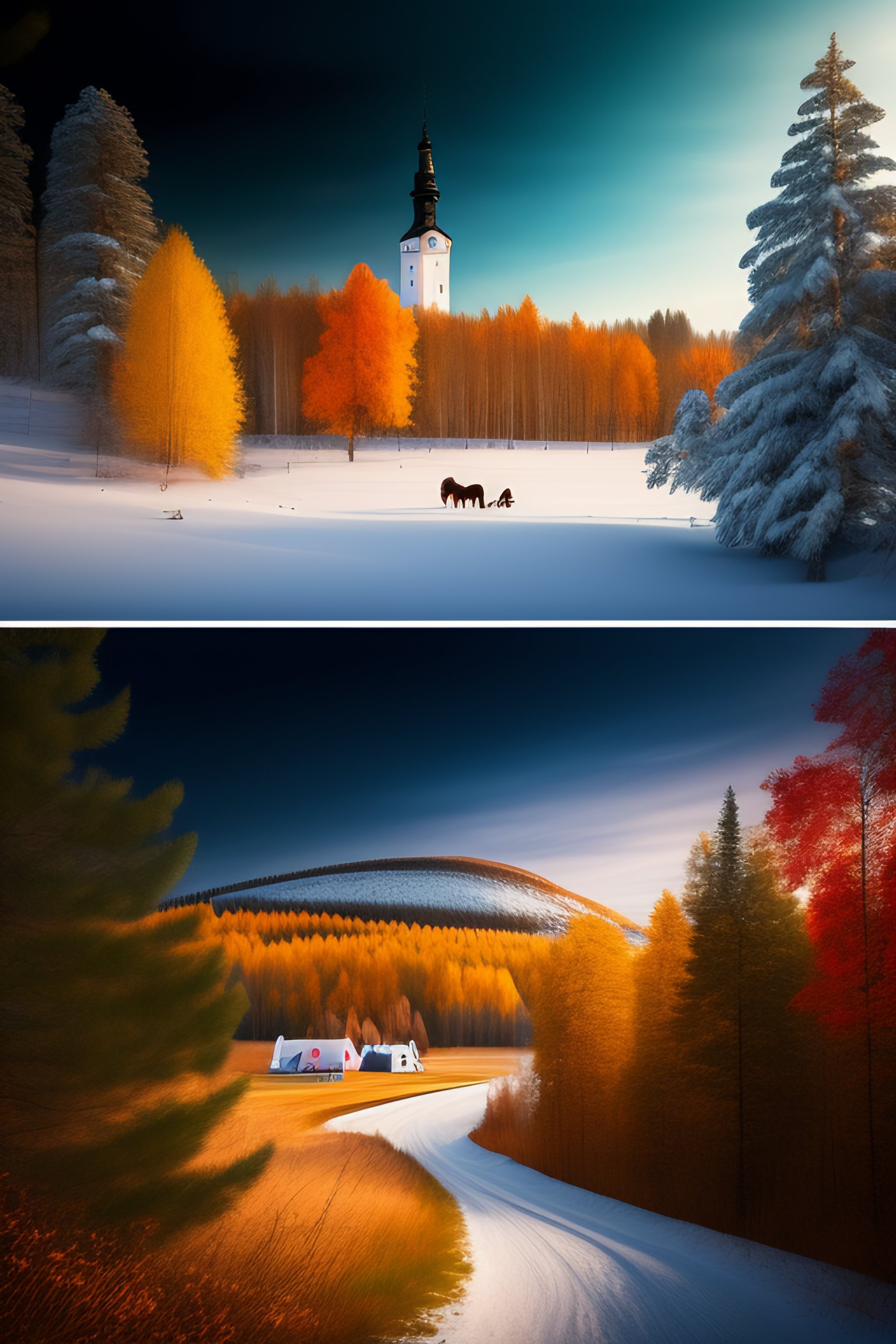 Lexica - Peisaj de iarna