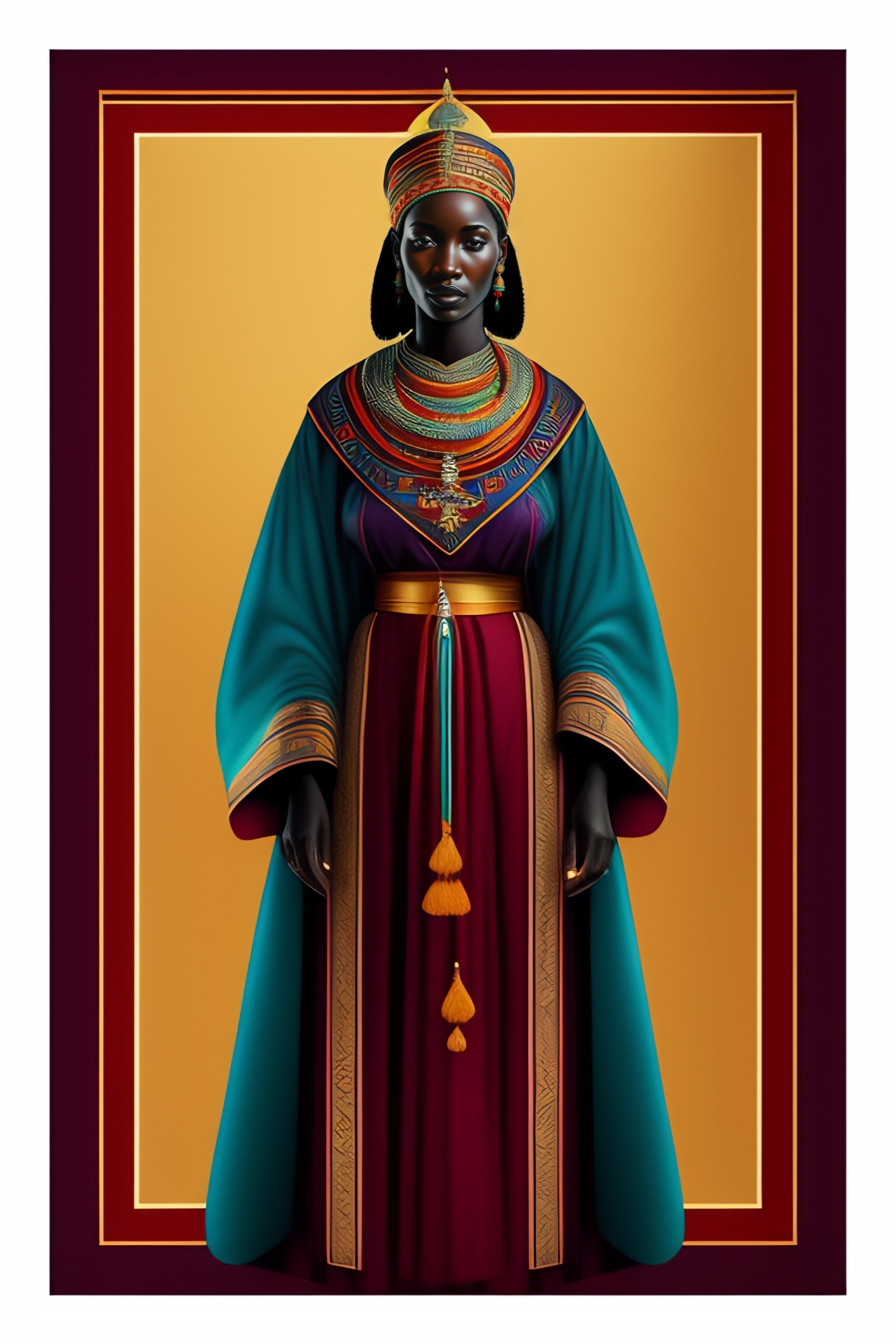 Lexica - Priestess of multiverse in guinea cloth leppi