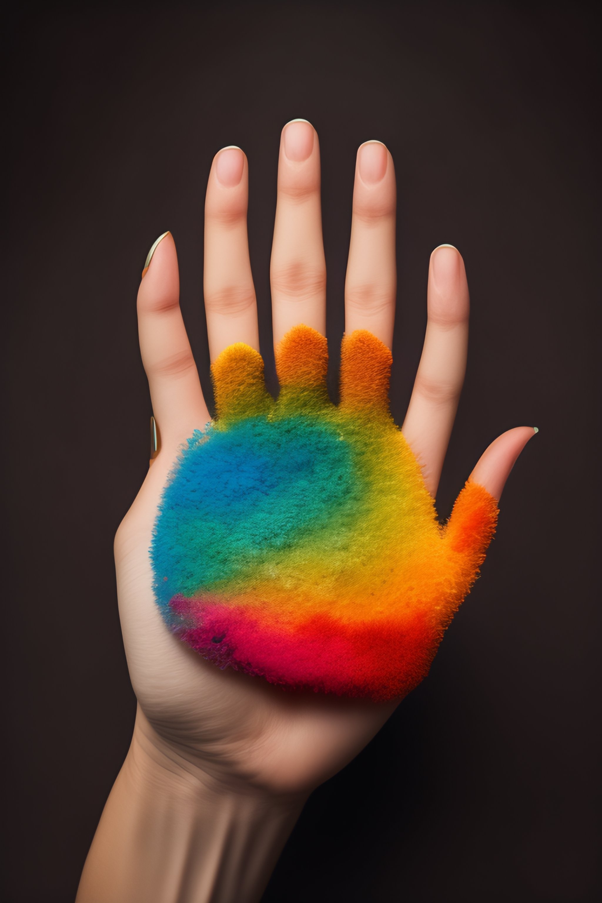 Lexica - A human hand with all 5 fingers