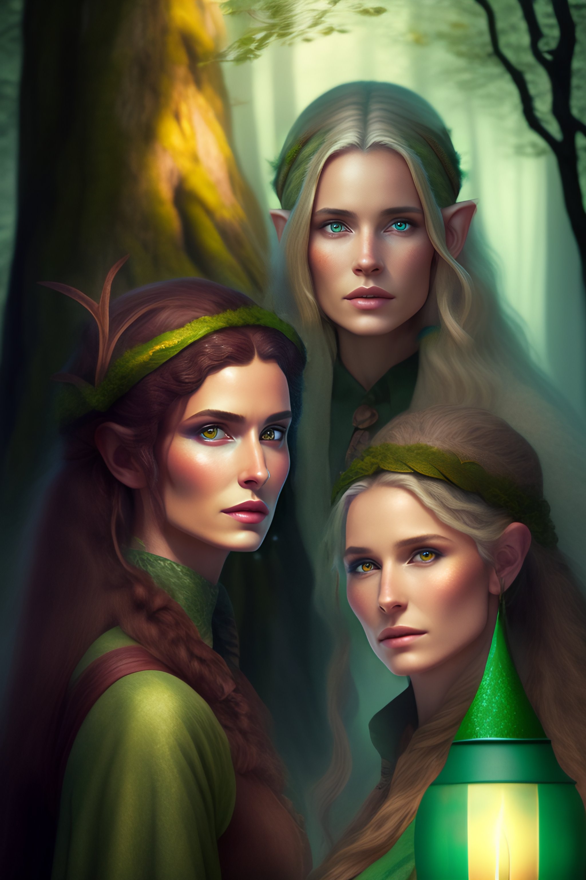 Lexica - In a dense, magical forest, a group of women elves live and ...