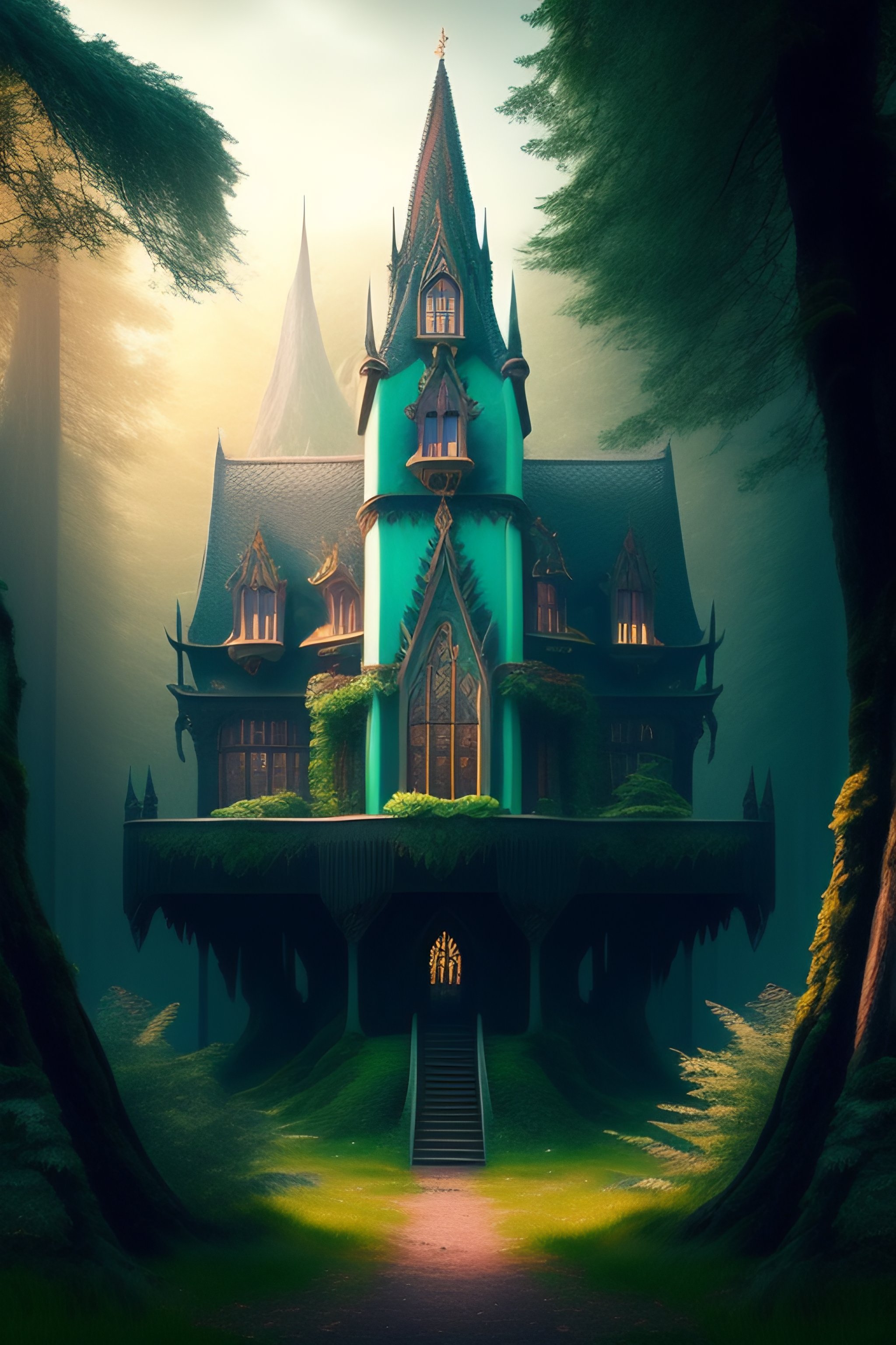 Lexica - Elven castle in the forest