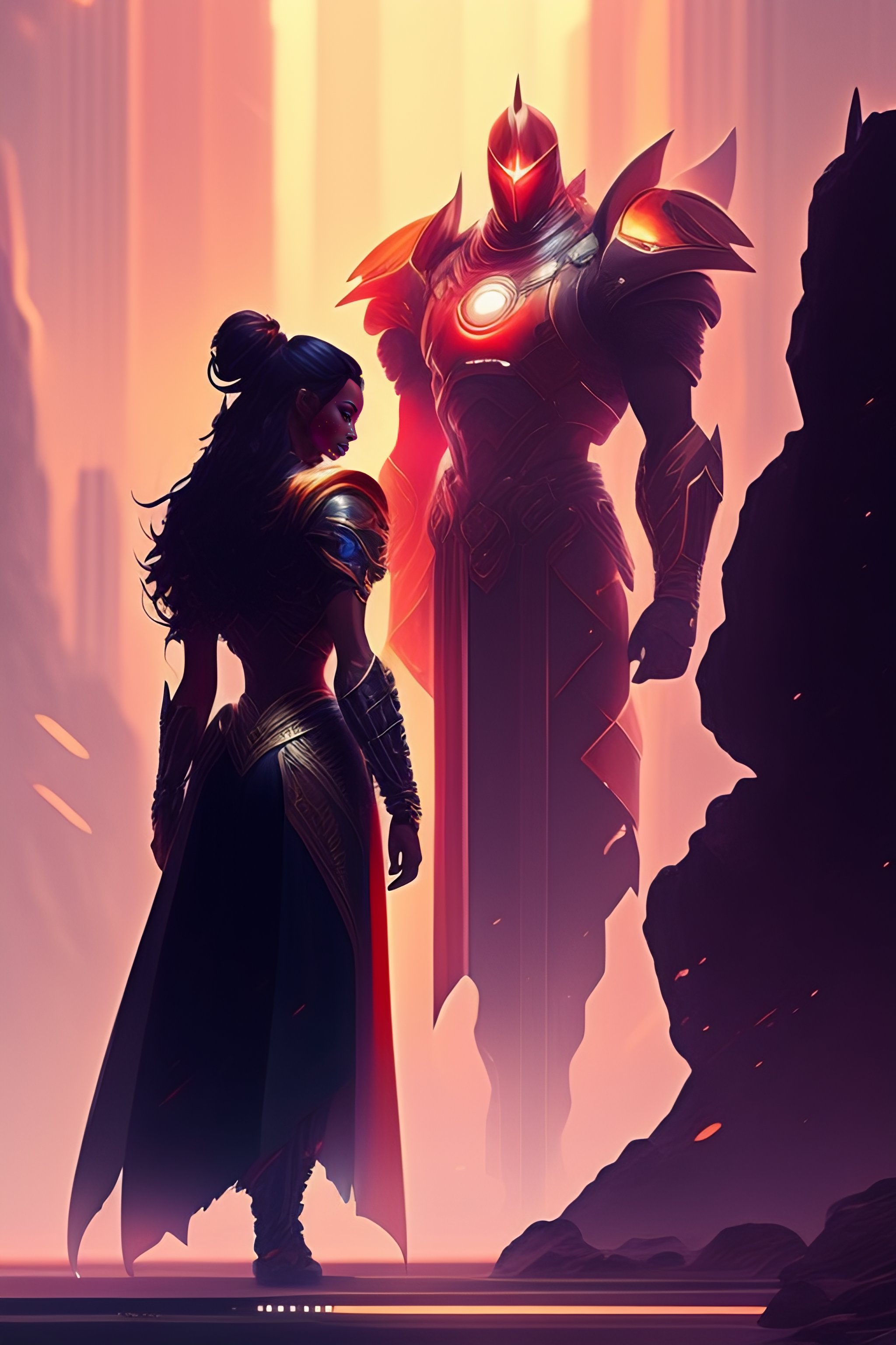 Lexica - Futuristic character designs, strong silhouette, heroes from ...