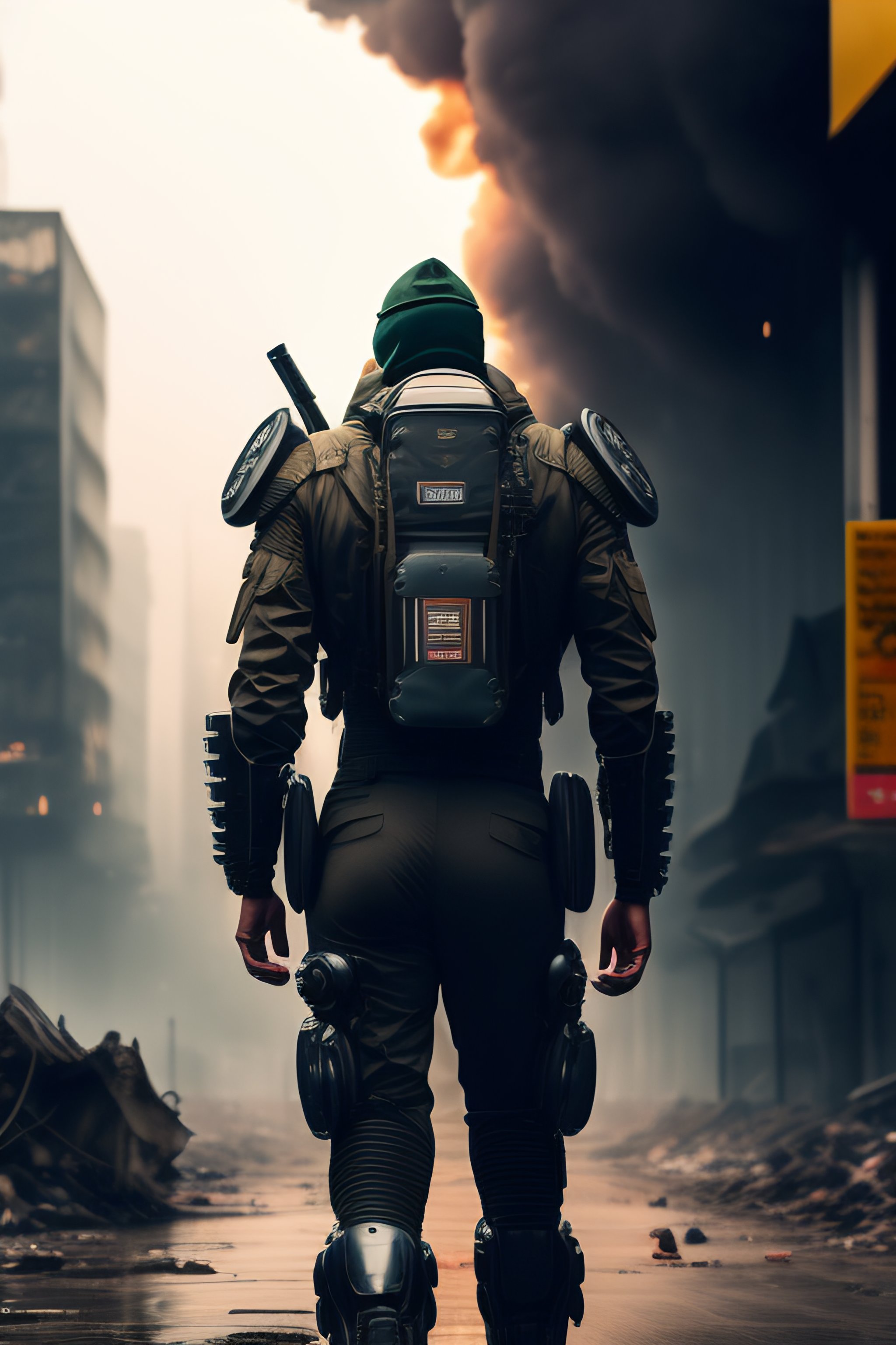 Lexica - Photorealistic man inside of a exoskeleton suit mech wearing a ...