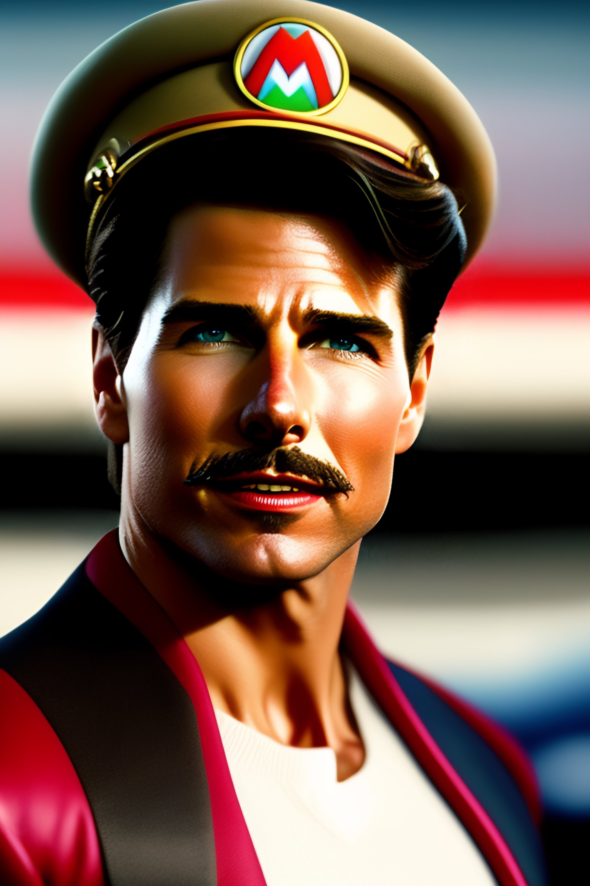 Lexica - Retrato do Tom Cruise como super mario, live action adaptation ...