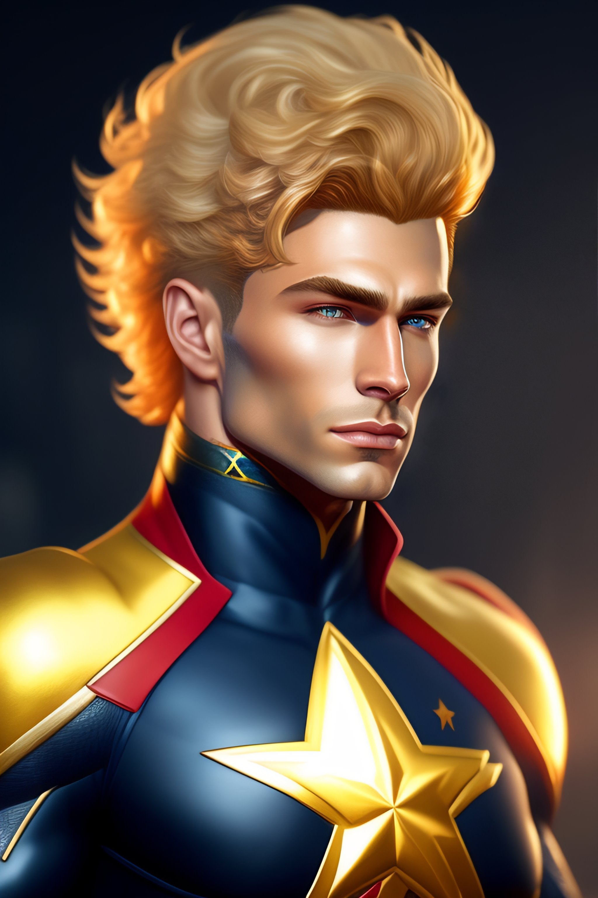 Lexica - Genetically augmented super soldier CAPTAIN MARVEL as a male ...