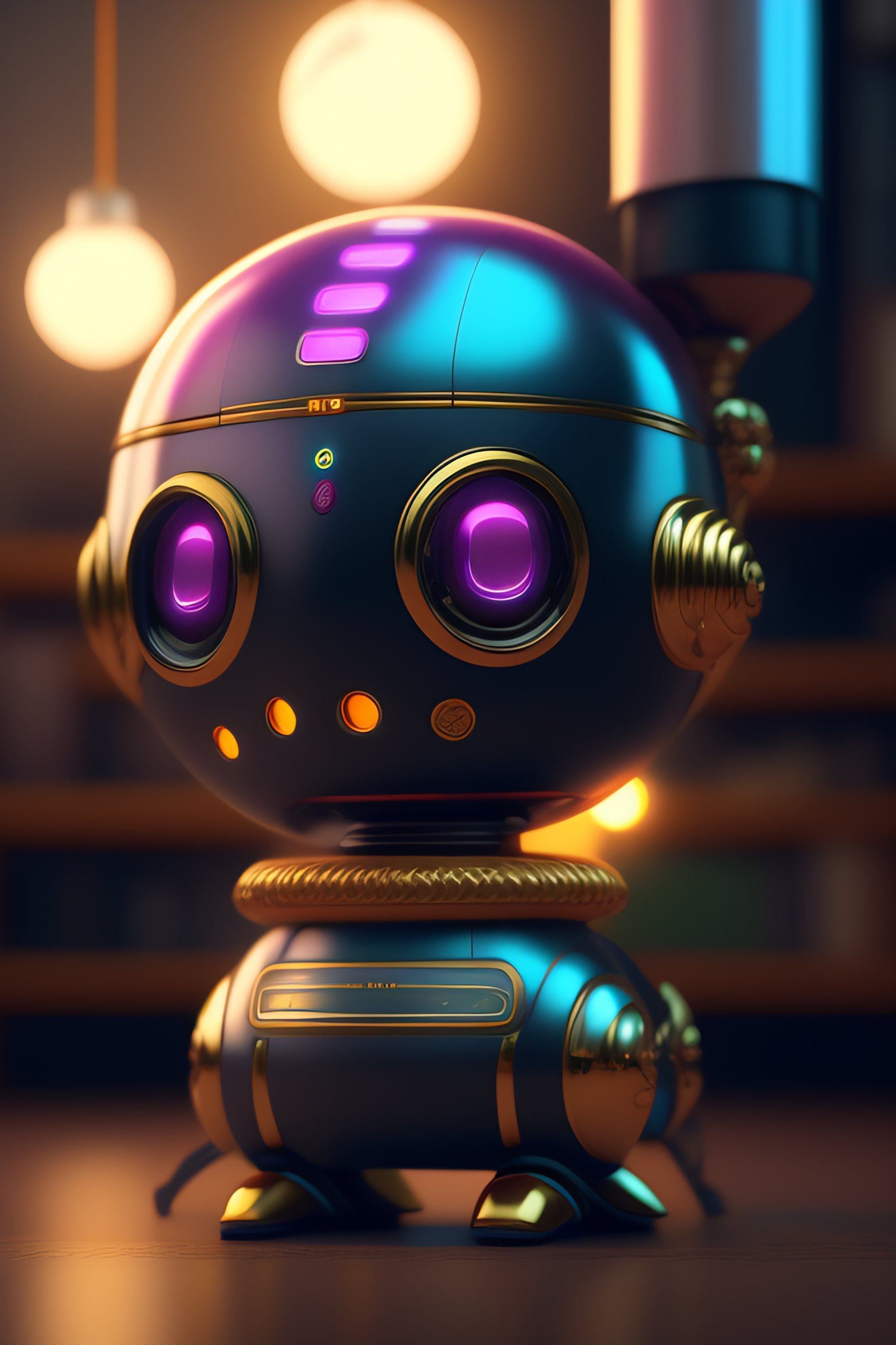 Lexica - Electronik robot and ofice ,unreal engine, cozy indoor ...