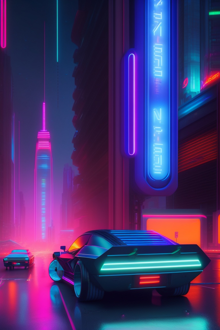 Lexica - NFT Title: "Neon Metropolis" Description: "Neon Metropolis" is ...