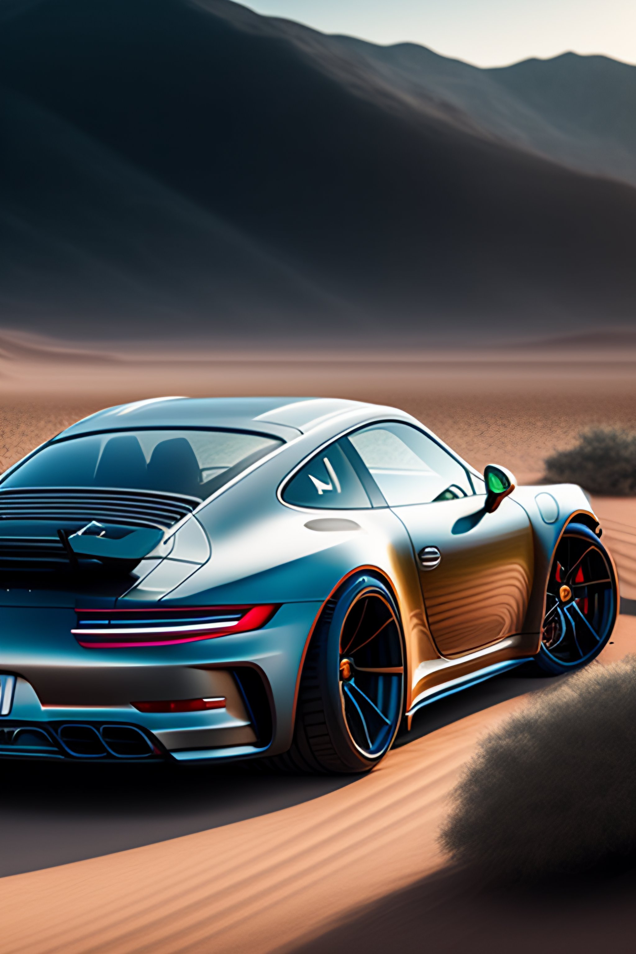 Lexica - Hyperrealistic futuristic model Porsche 911. highly detailed ...