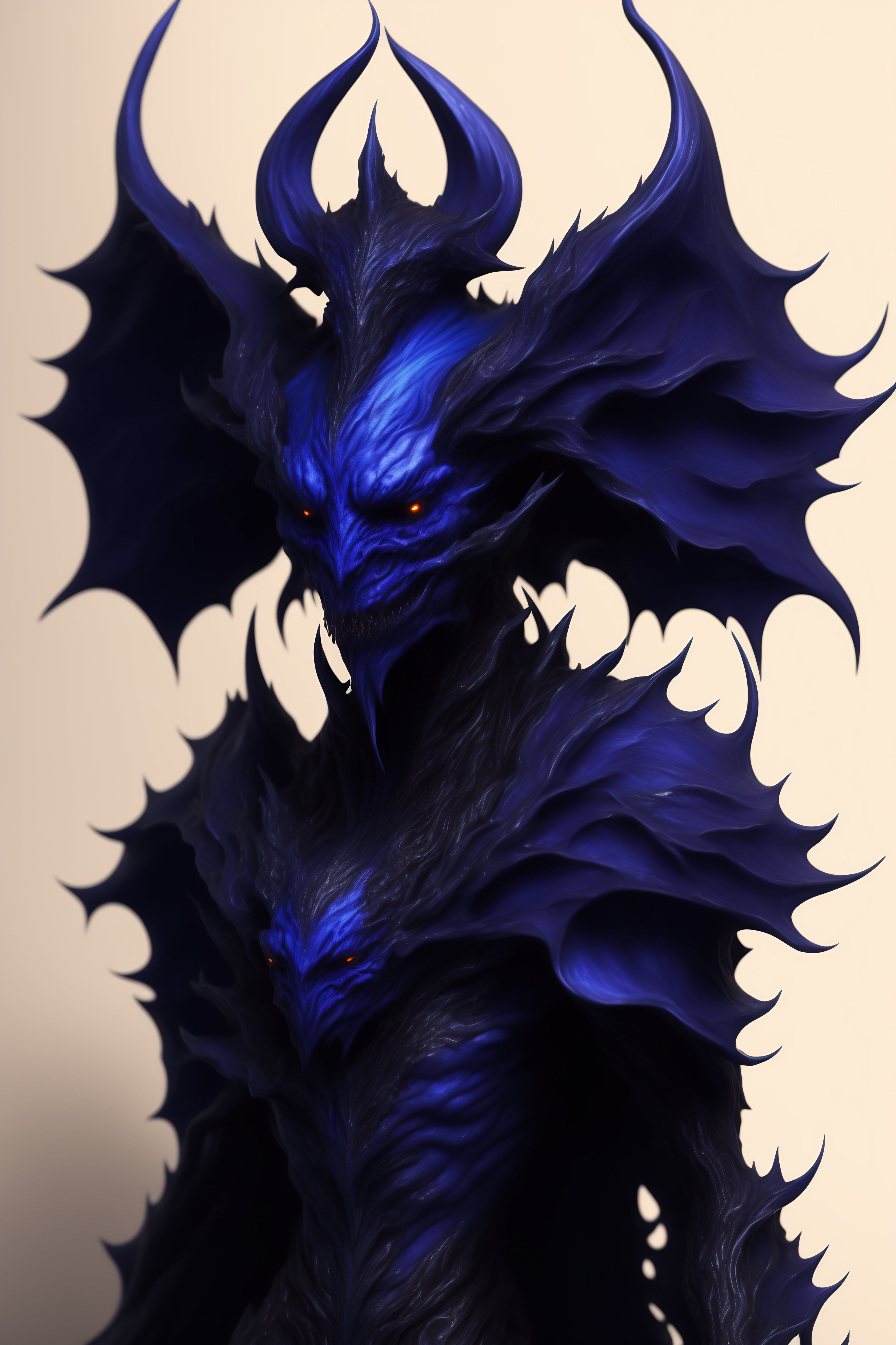 Lexica - Fullbody creature concept demon of envy, looks like a frail ...