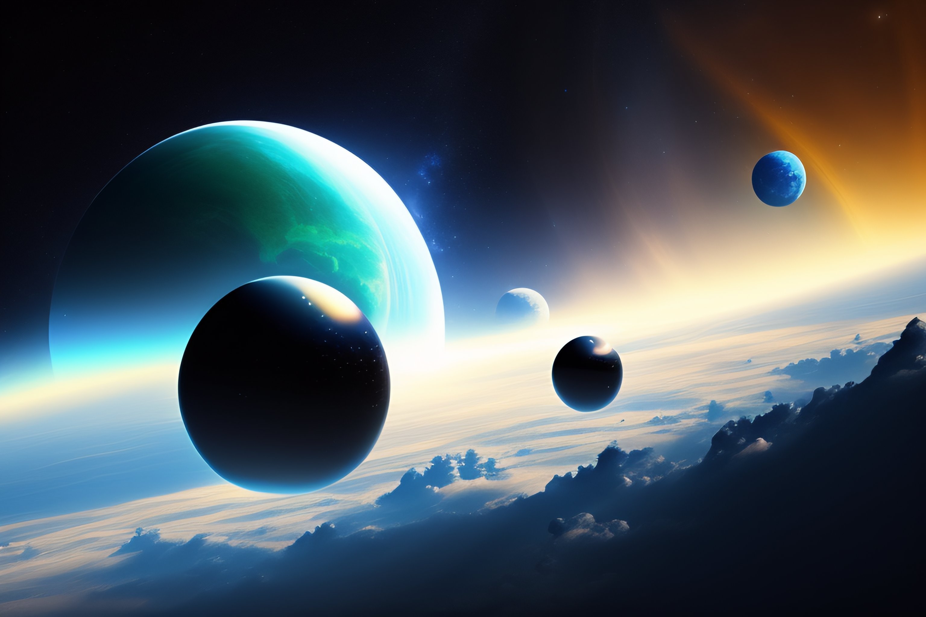 Lexica - Scifi digital art wallpaper deviantart black and blue ...