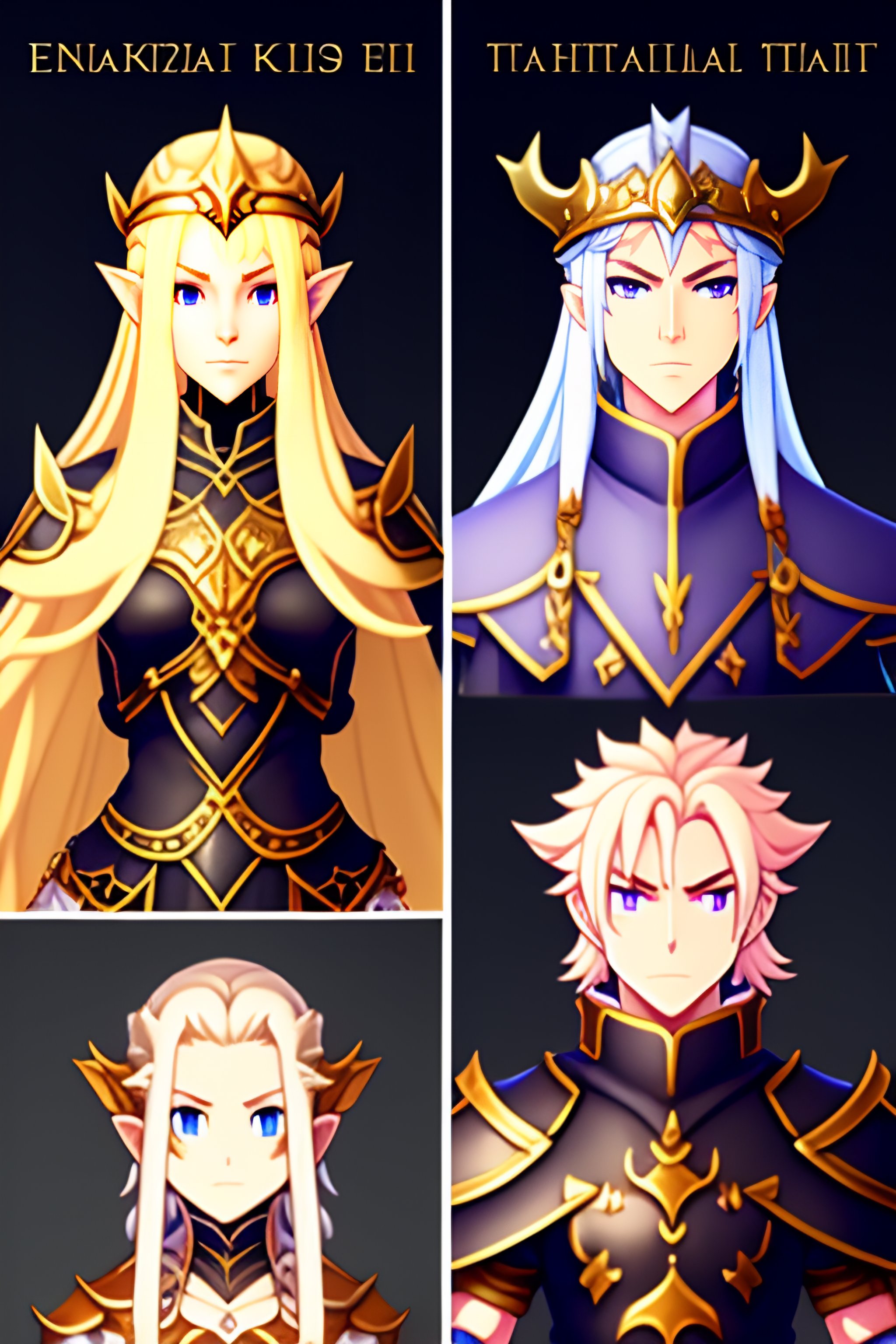 Lexica - Blonde male elf knight, 2.5d Unity sprite sheet, Octopath Traveller, Hades, Final ...