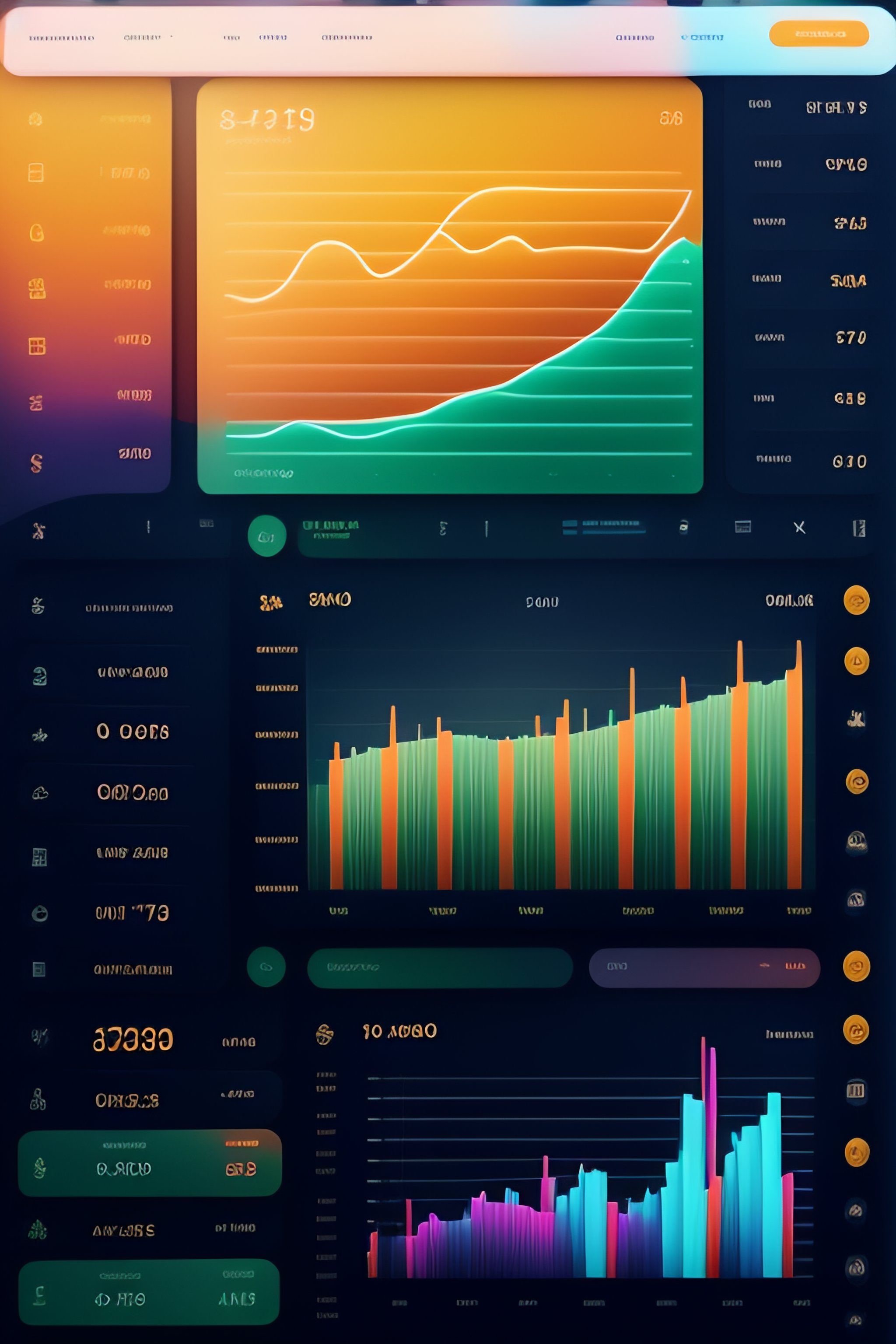 Lexica - Beautiful hq dashboard, design, graphs images and stats, ux/ui ...
