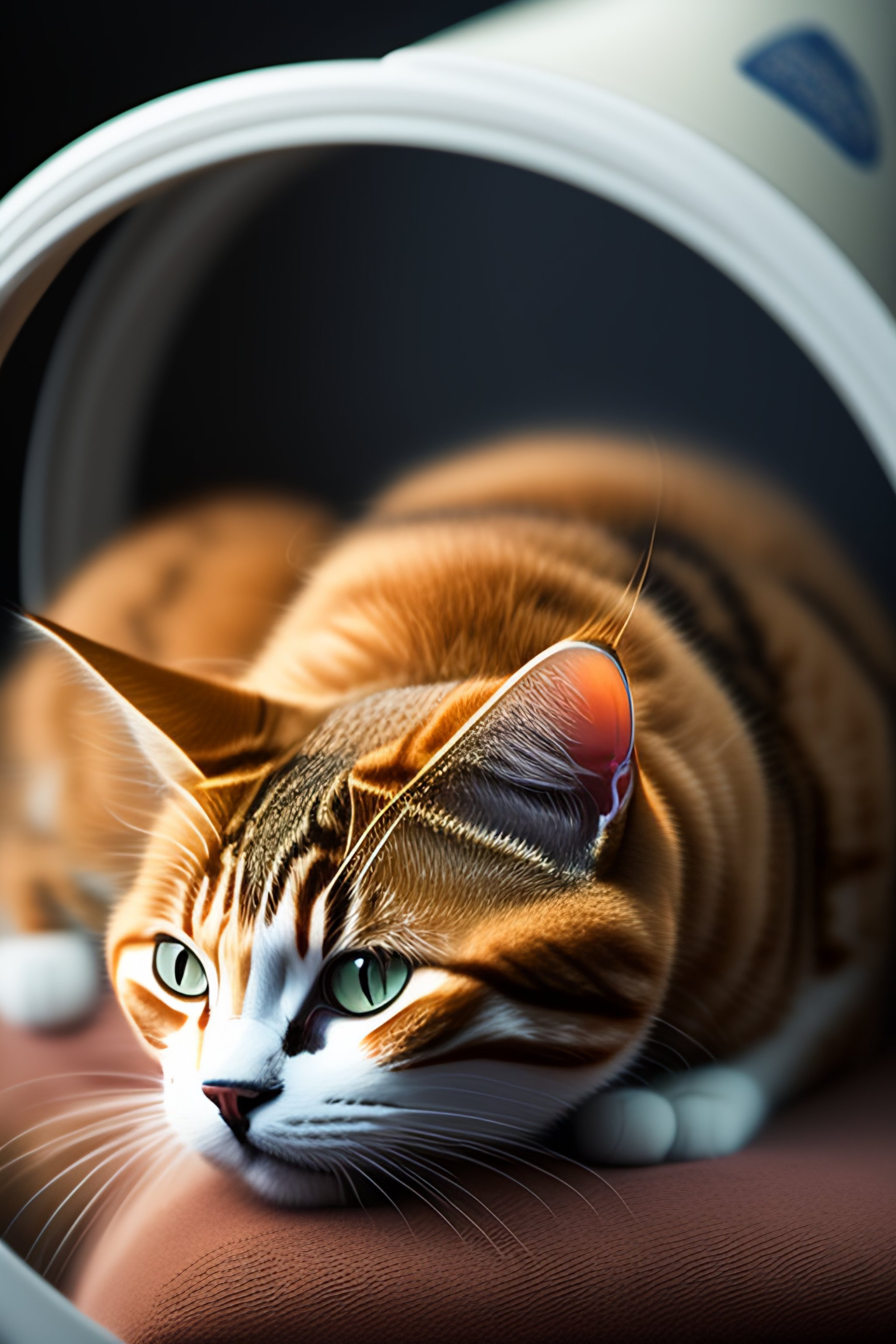 Lexica - Photo of cat rearing