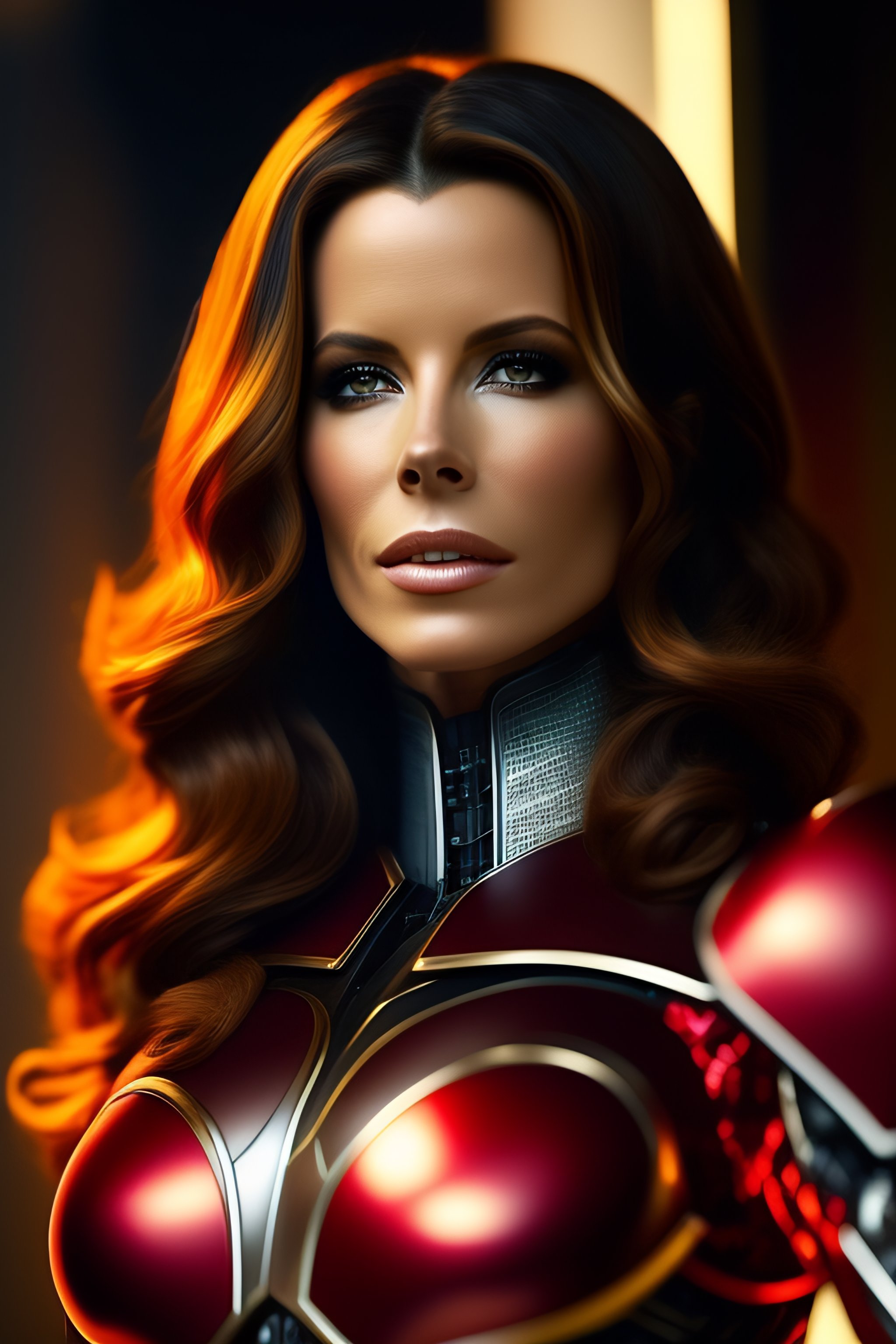 Lexica - An extremely complex and advanced cyborg chassis red and kind ...