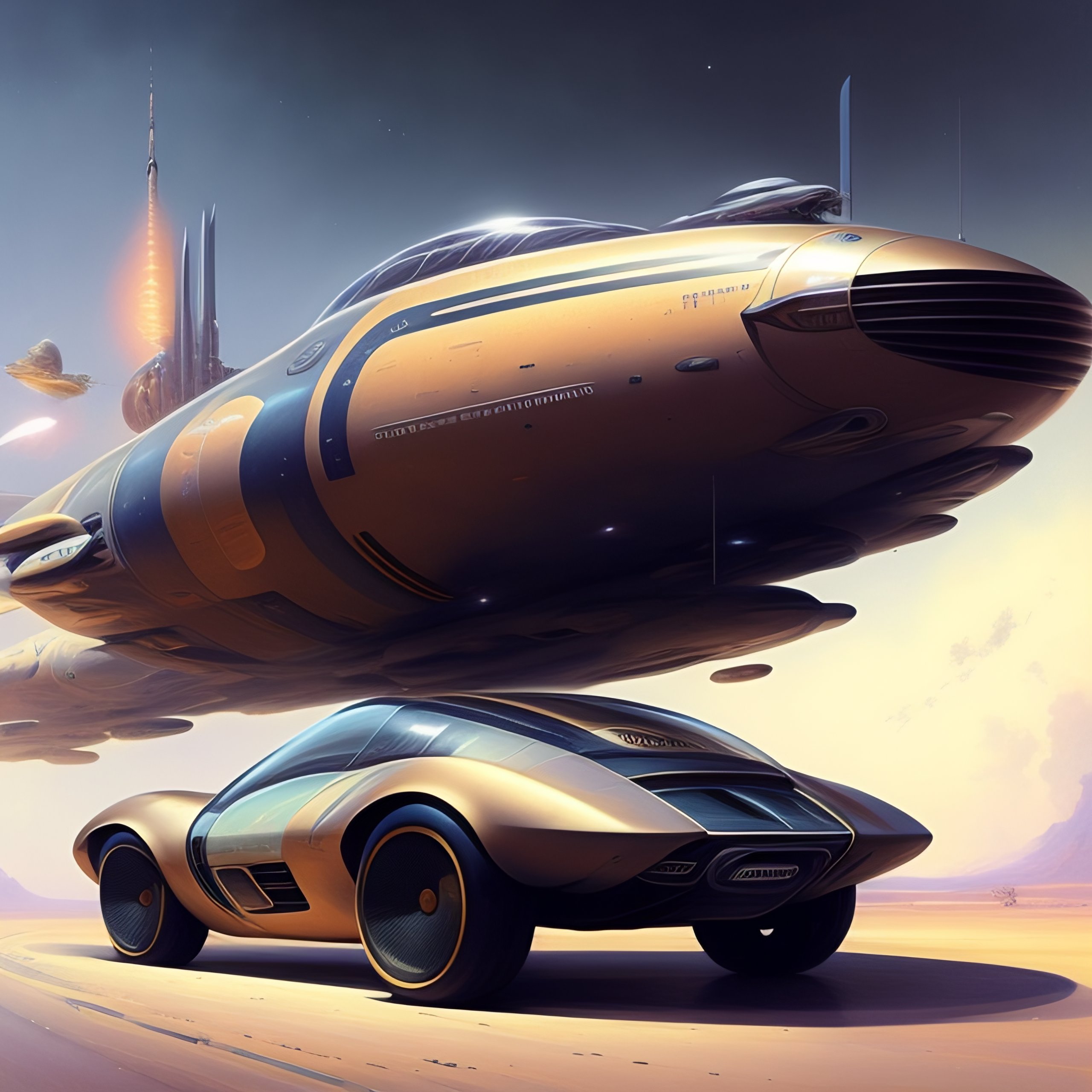 Lexica - 2050s retro future art automotive designs borders lines ...