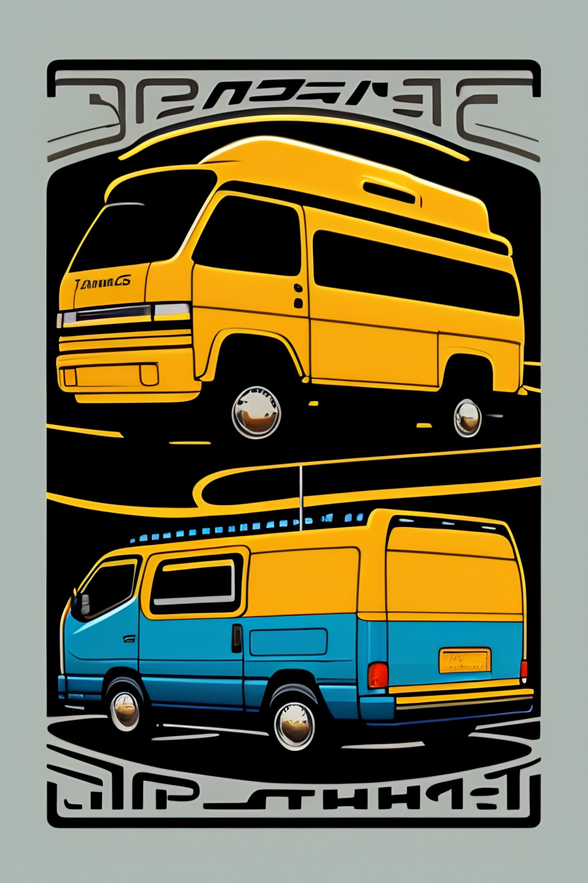 Lexica - Tuner HiAce van tshirt design