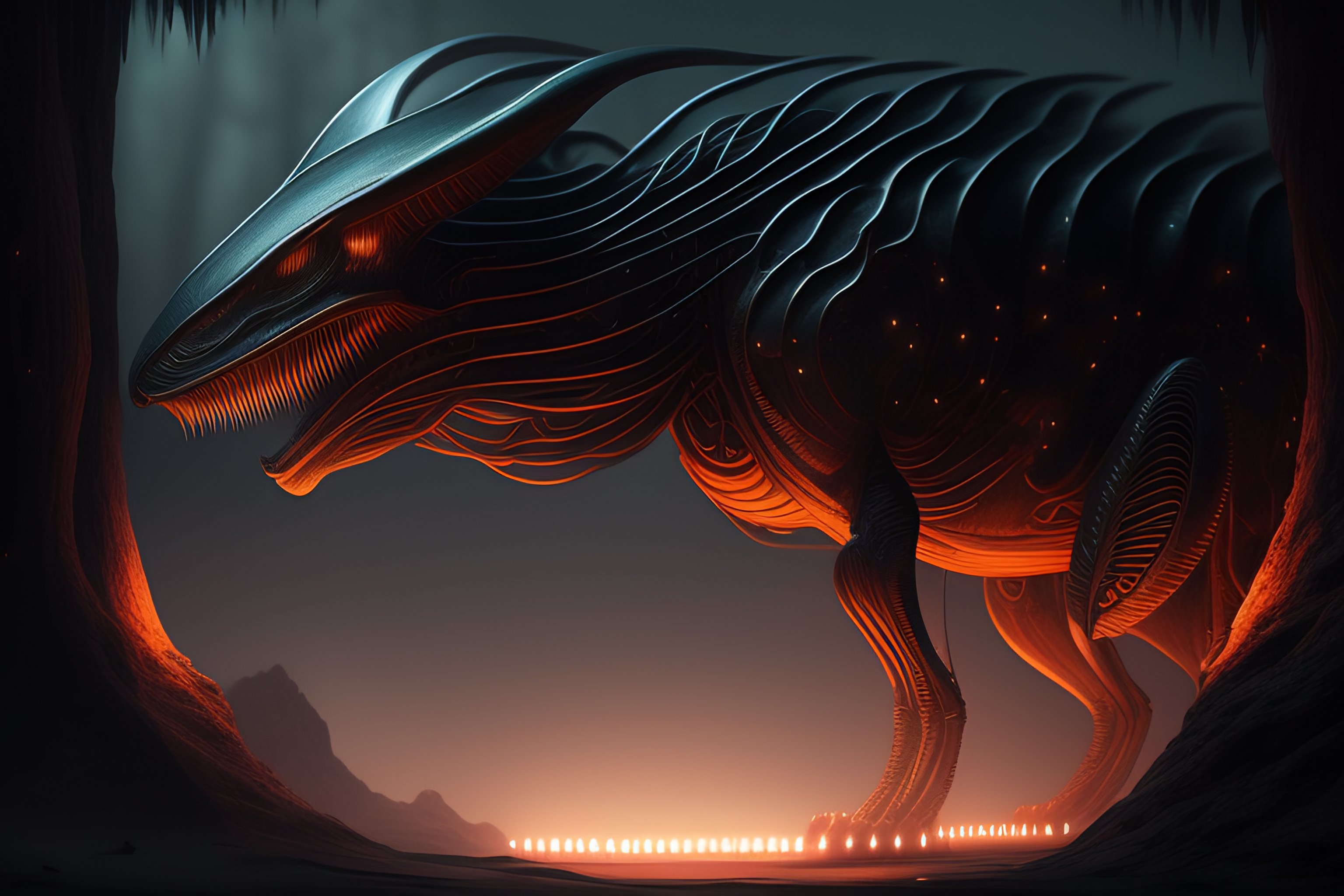 Lexica - Epic professional digital art of alien, atmospheric lighting ...