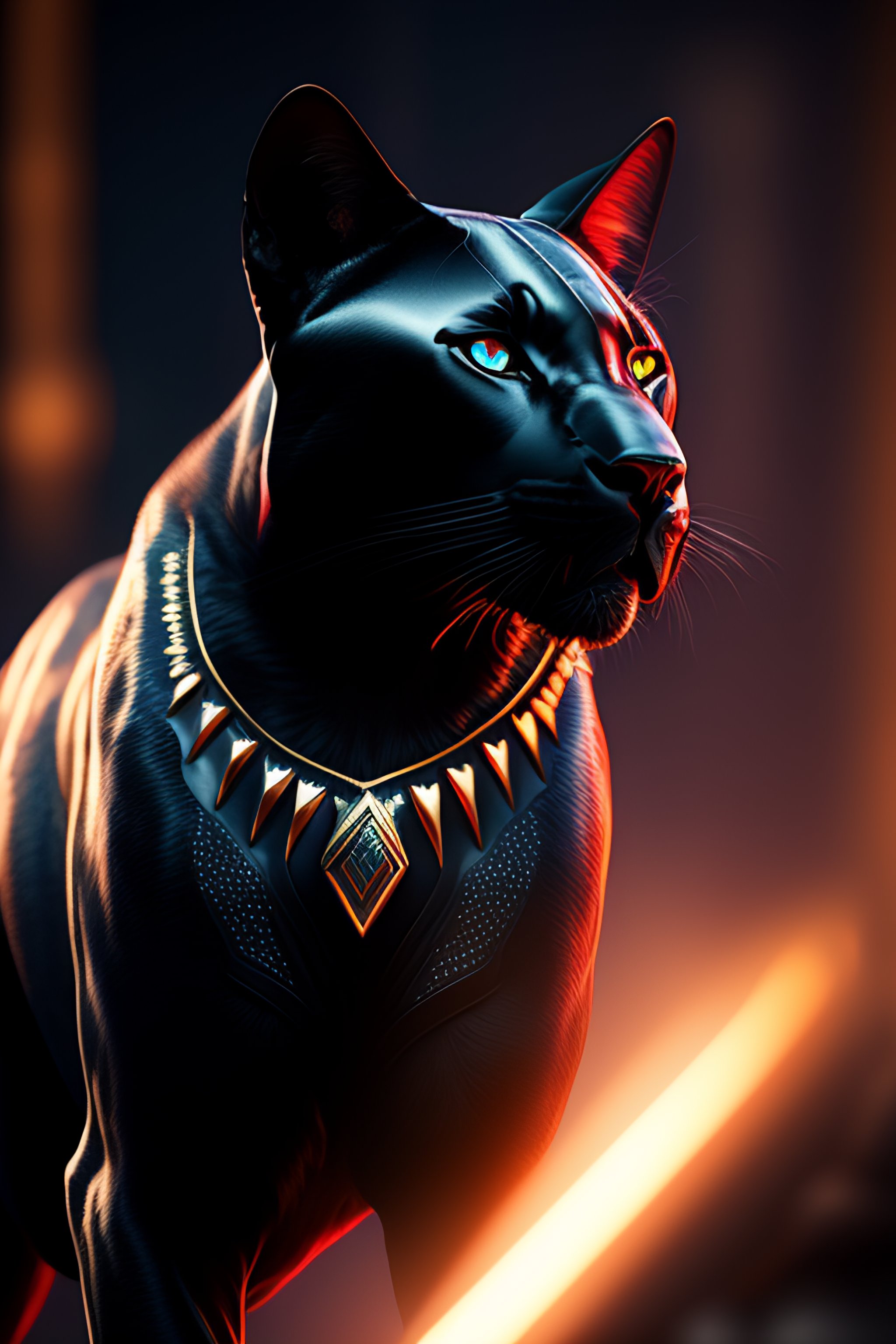 Lexica - Black panther, riding a panther, laser lights, at night, 8k ...