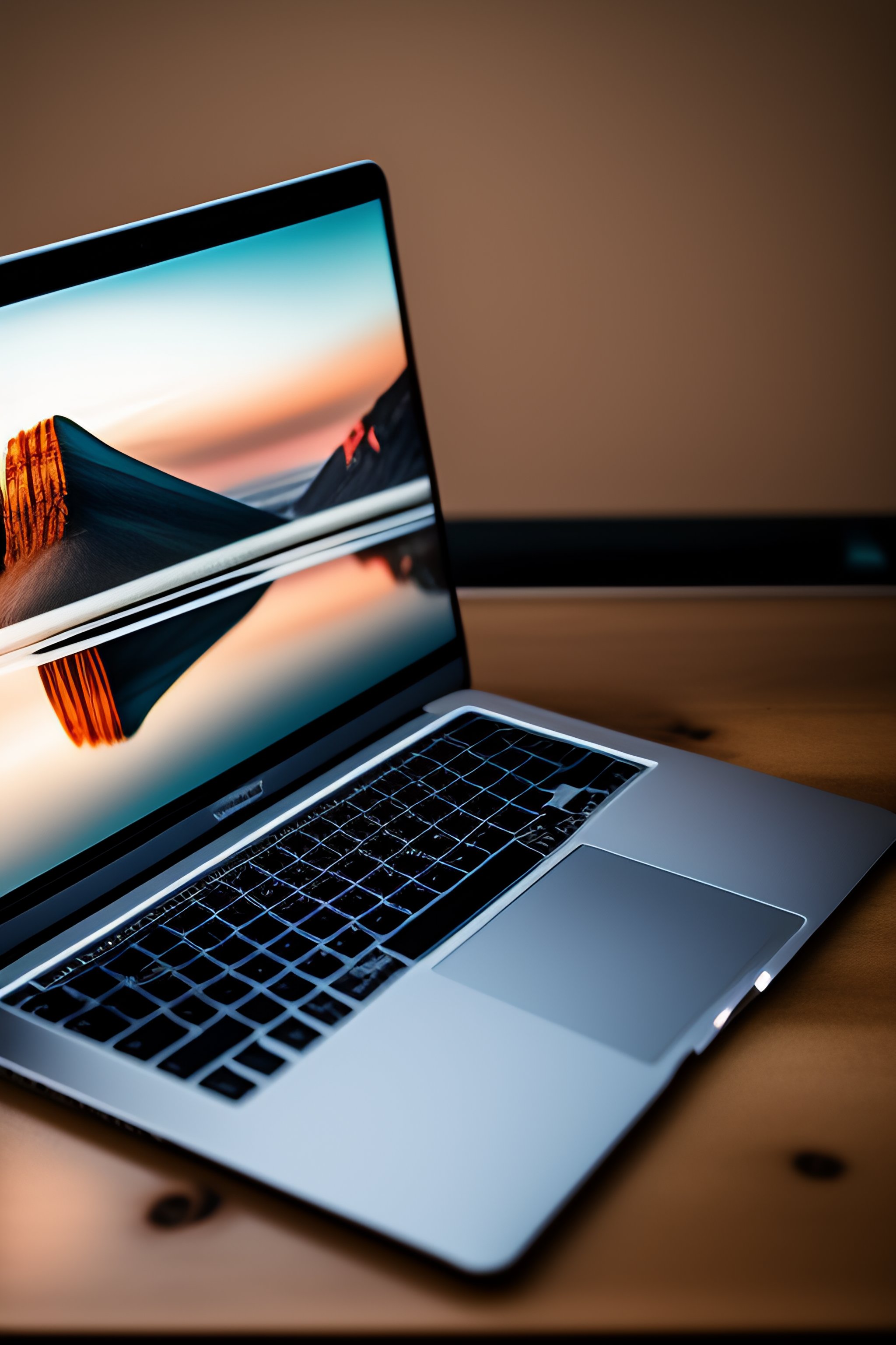 Lexica - Macbook laptop Ultra hd! editorial, white and chrome, iso 400