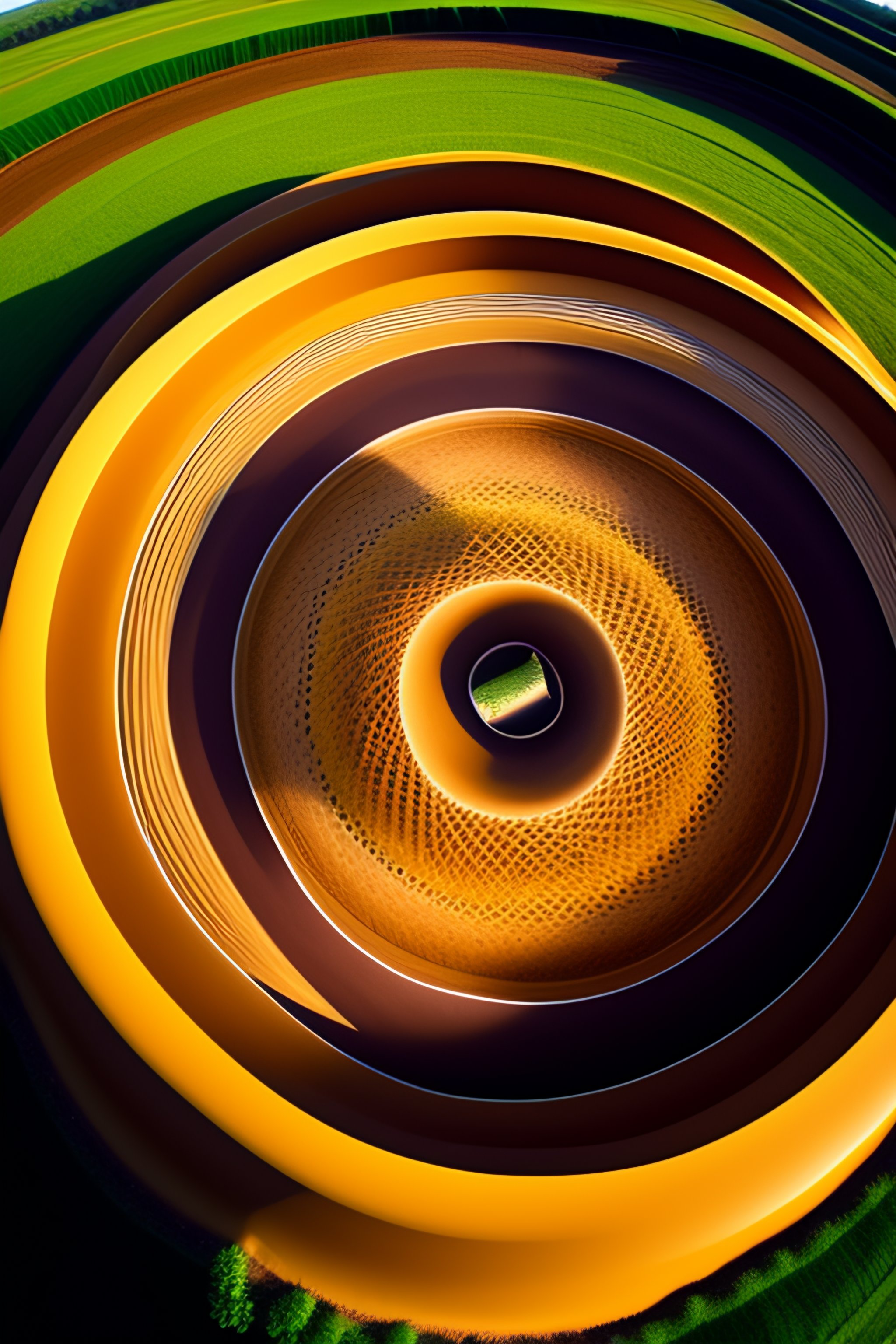 Lexica - Crop circle vortex, better homes and garden