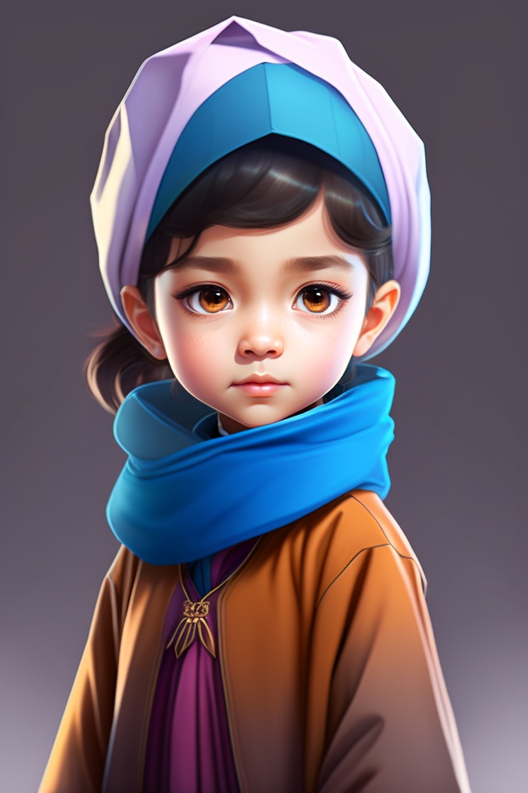 Lexica - Child, same age, boy, girl, muslim, hijab, gamis, skullcap ...