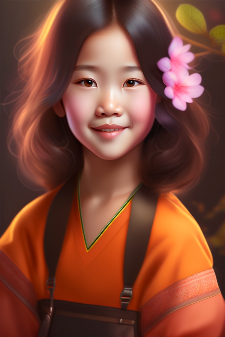 Lexica - Beautiful asian girl. Charming, attitude, cute face, nice smile,