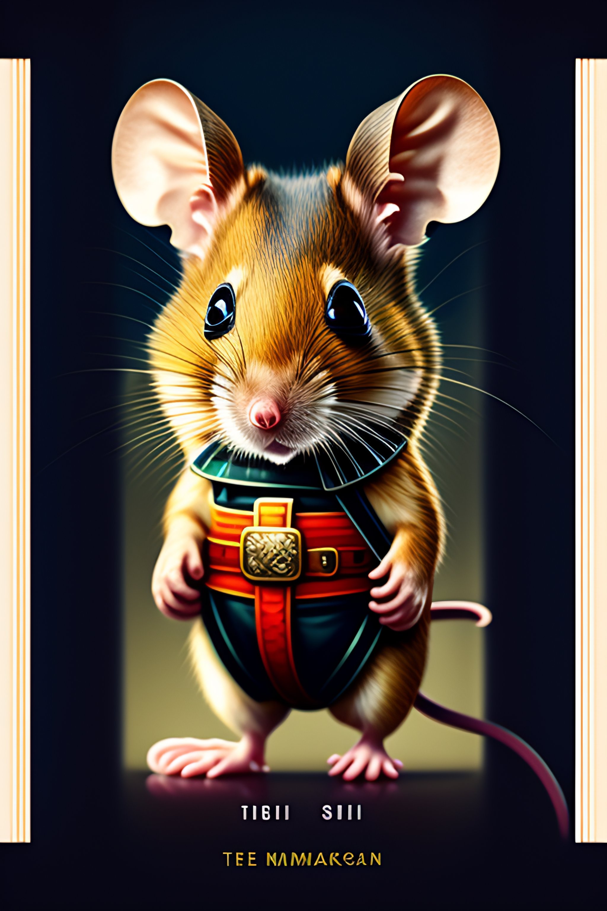 Lexica - The Mouse dressed in belt as a Manga Book Cover