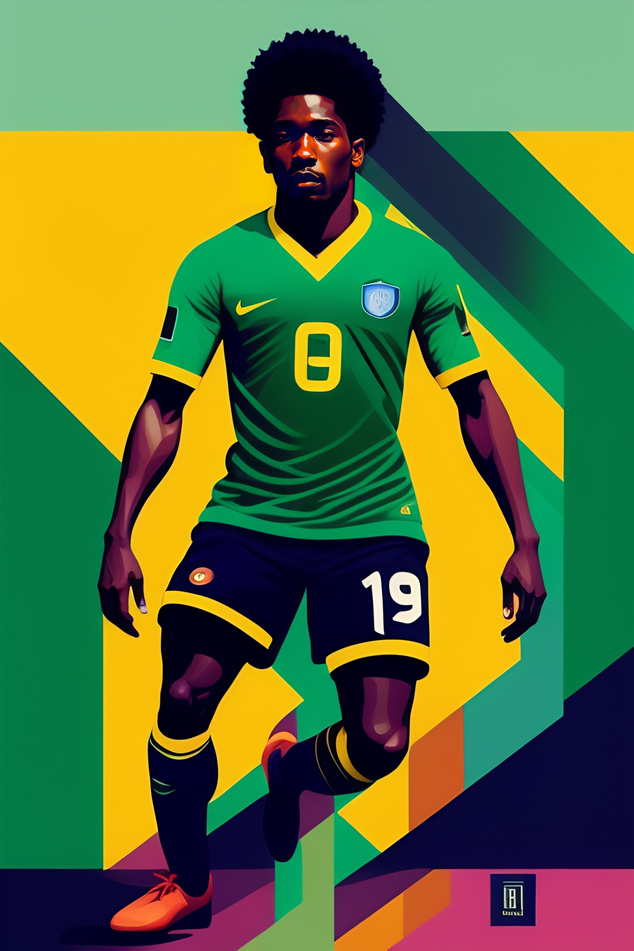 Lexica - Abstract 1998 pele Brazilian footballer by sachin teng x ...