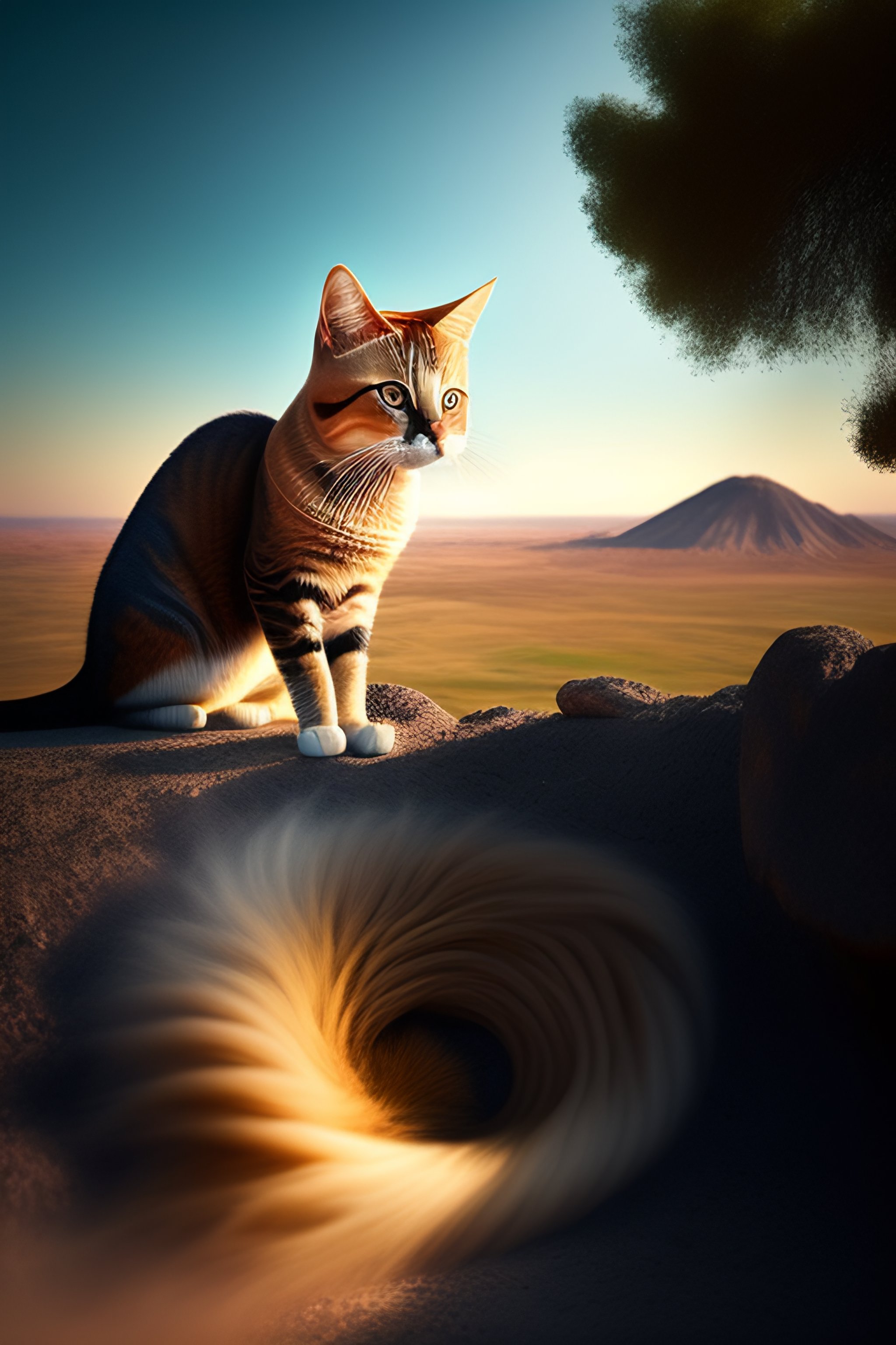 Lexica - Gato dominando el mundo