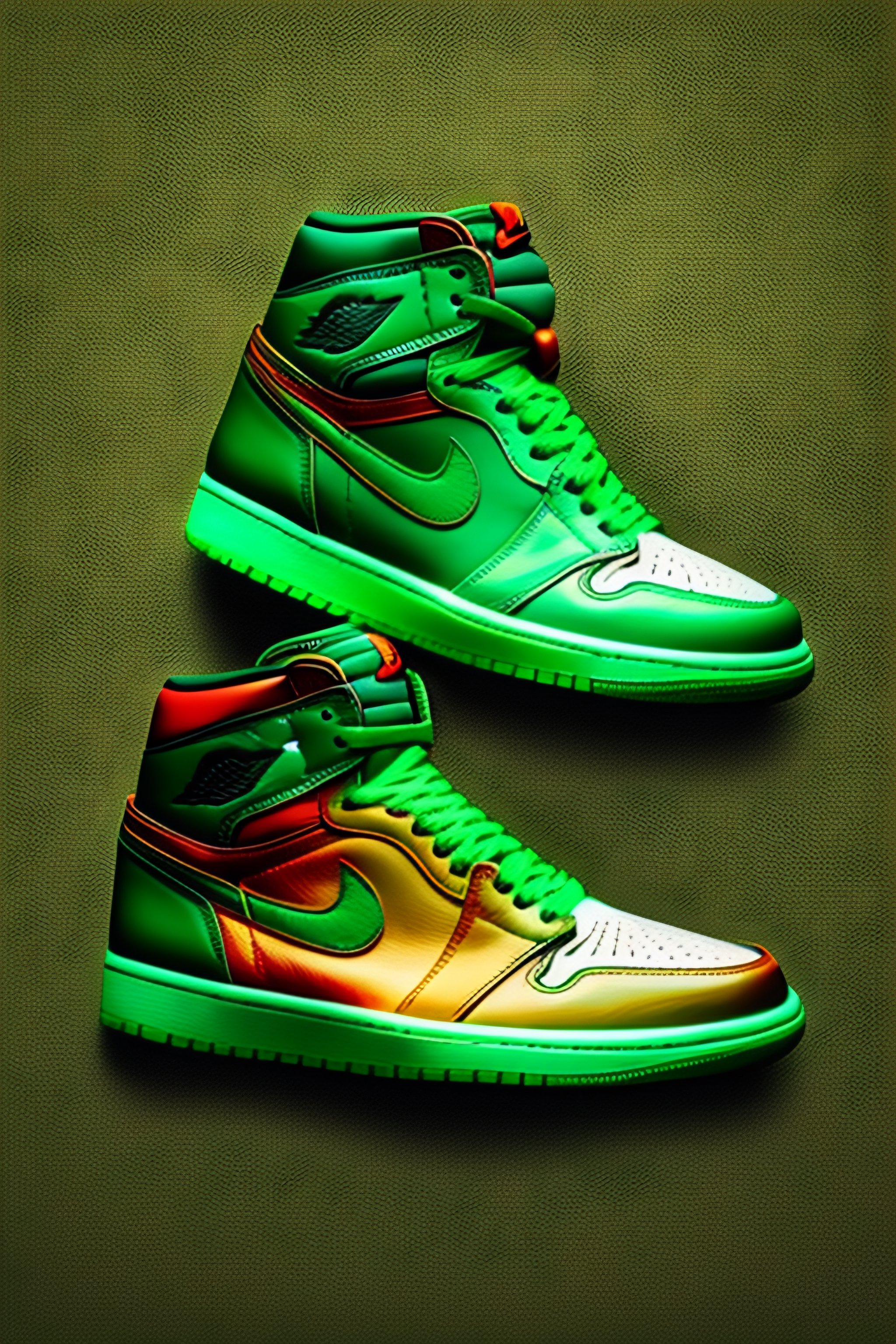 Lexica - Nike jordan 1 "chicago" colorway made of marijuana leaves ...