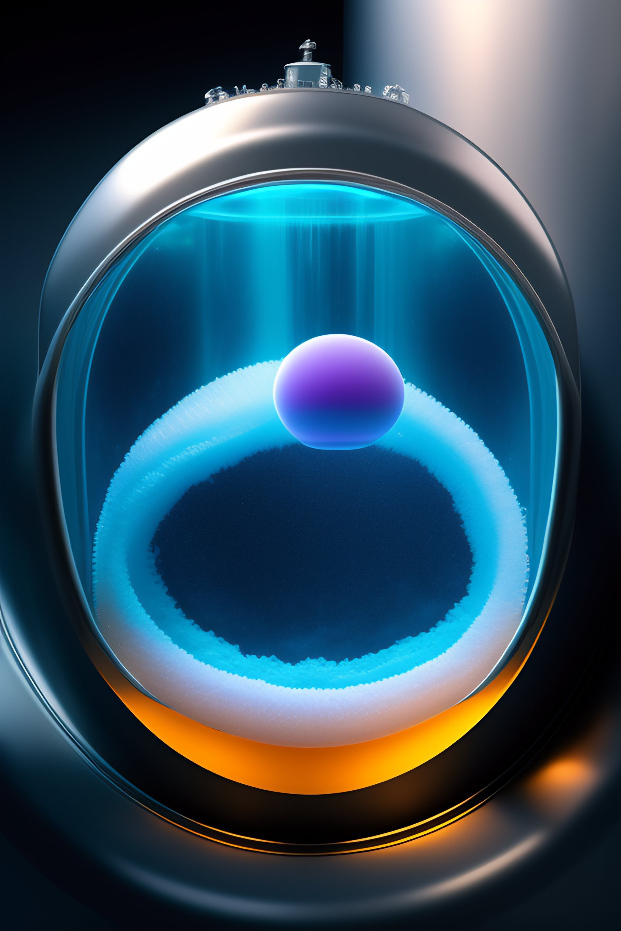 Lexica - A Human embryo in the fetal position submerged in an advanced ...