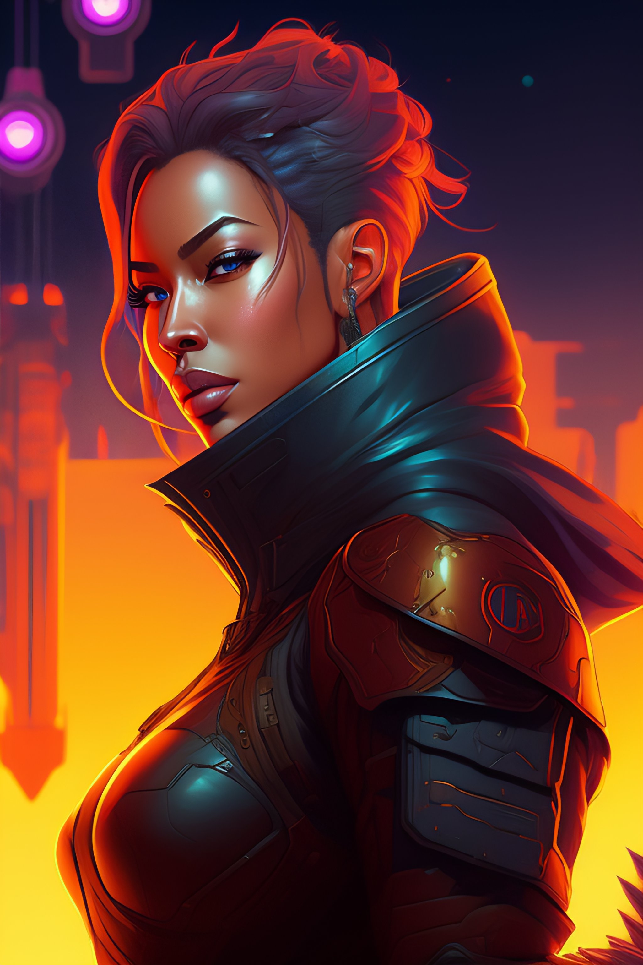 Lexica - A study of cell shaded portrait of james cameron cyborg as ...