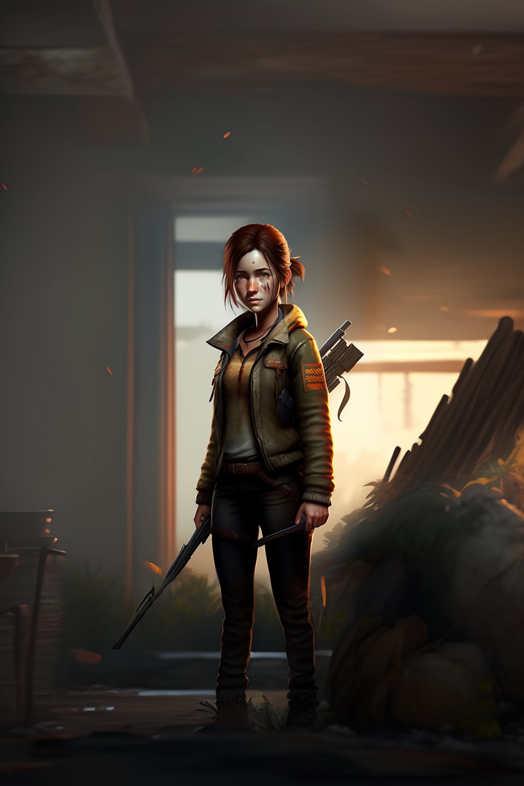 Lexica - Picture of game characters Ellie from thelastofus,gameart ...