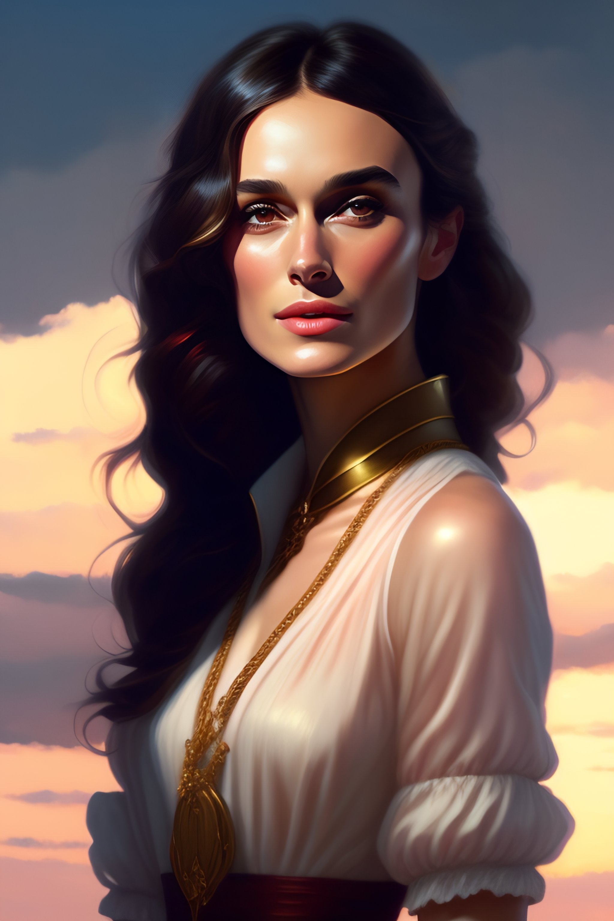 Lexica - Keira Knightley, American actress, baroque oil painting anime ...