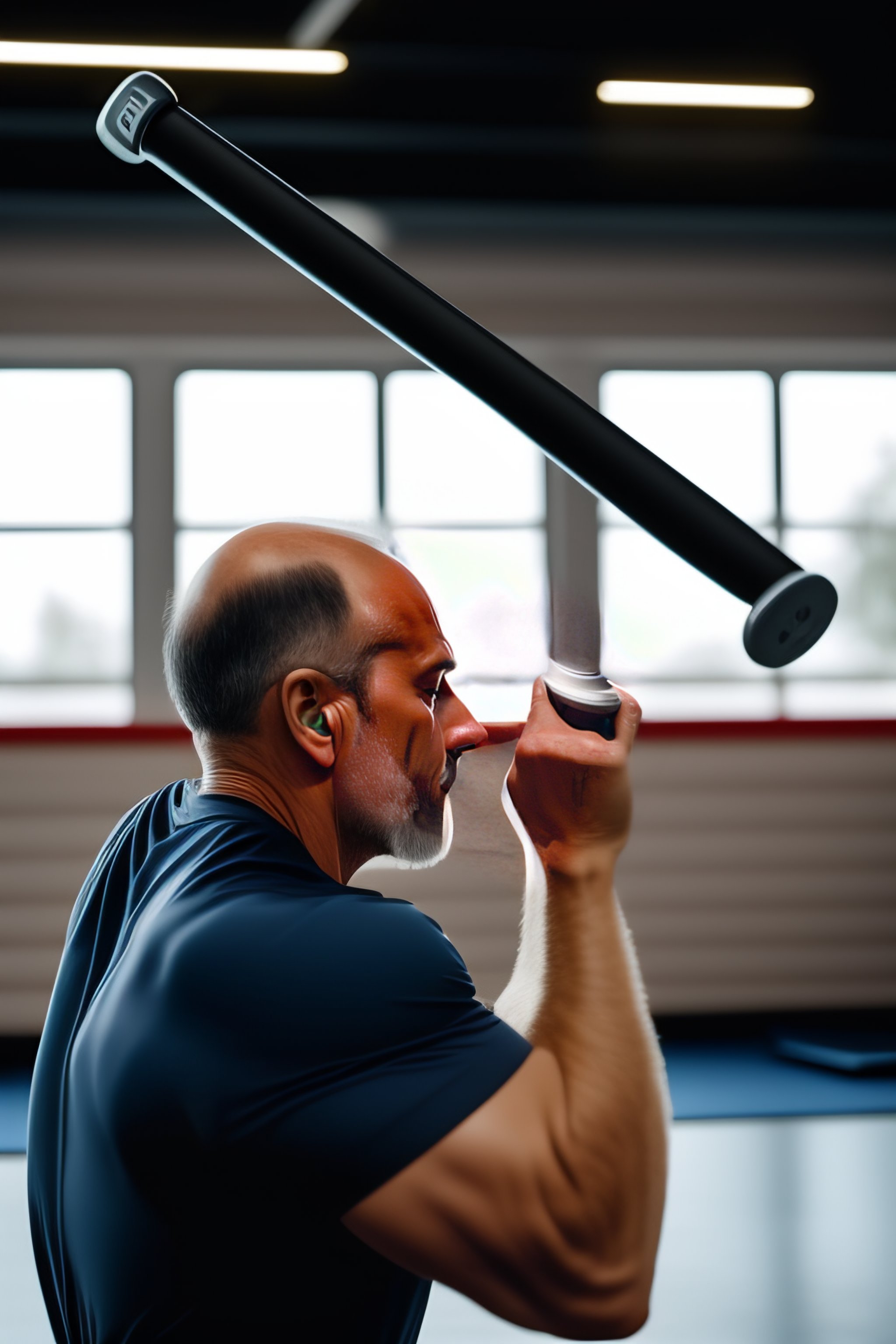 Lexica - Man doing Broomstick External Shoulder Rotation Exercise. Man ...